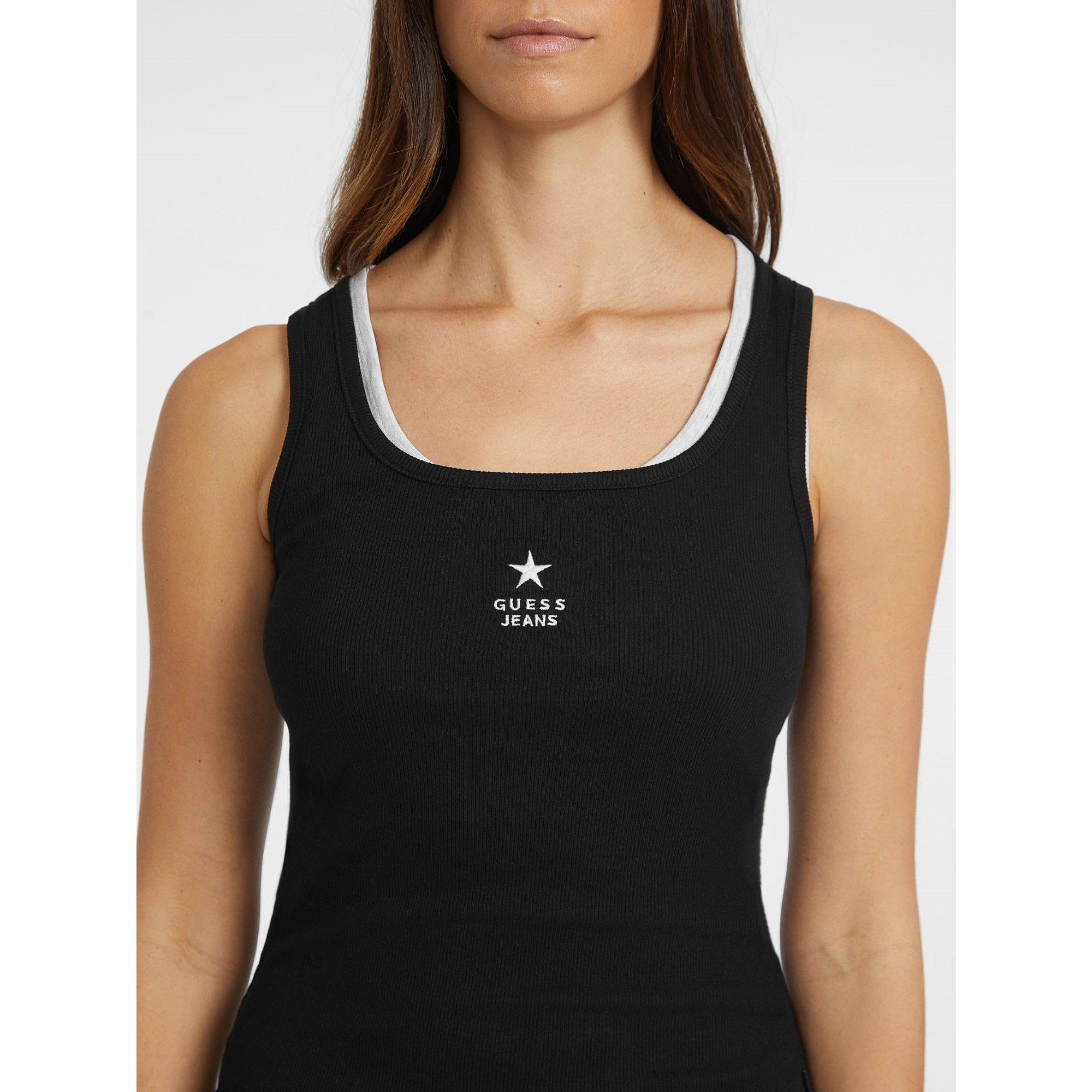 Guess Women's Embroidered Star Tank Vest | FRASERS