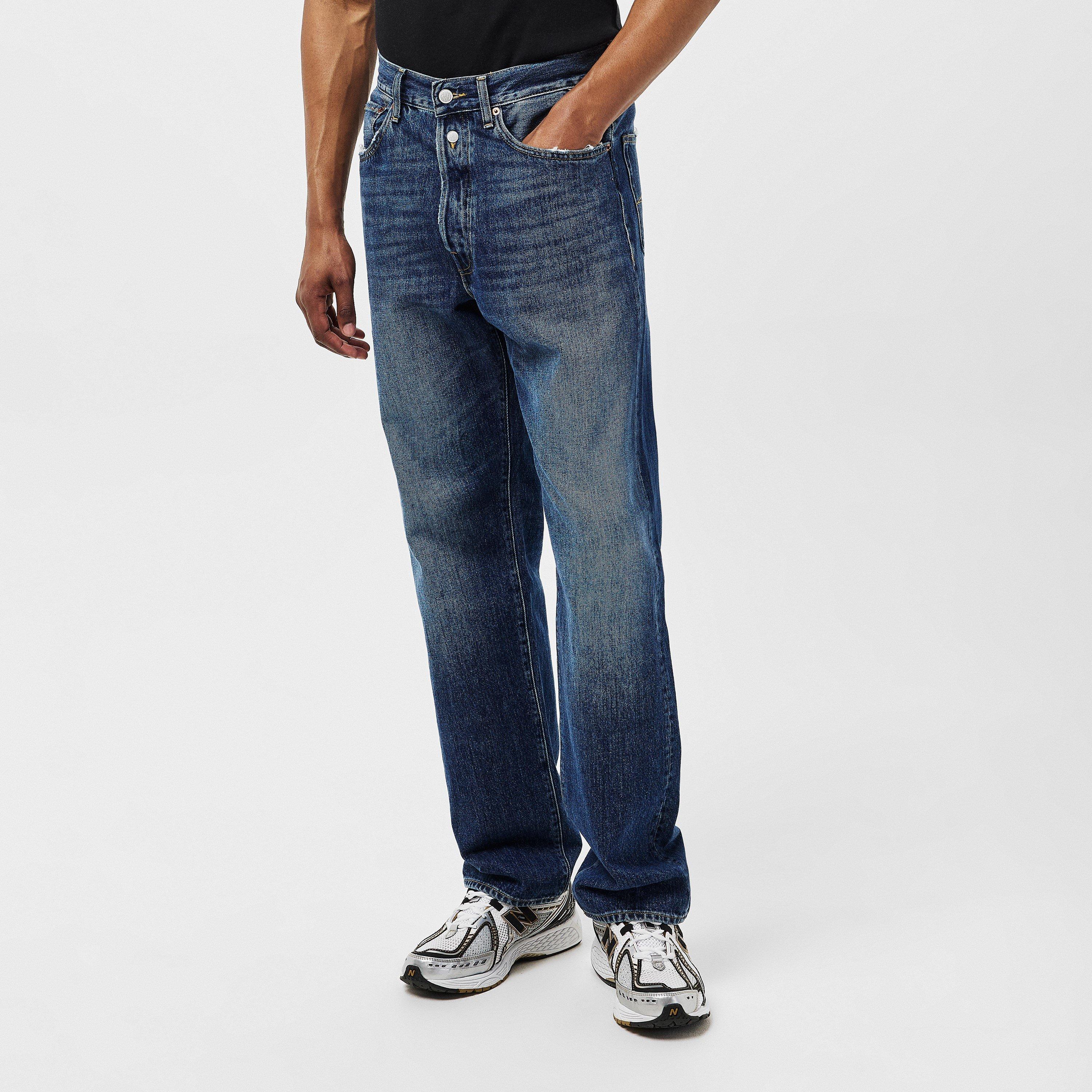 Replay | Men's 9Zero1 High Waisted Recycled Cotton Wide Leg Jeans ...