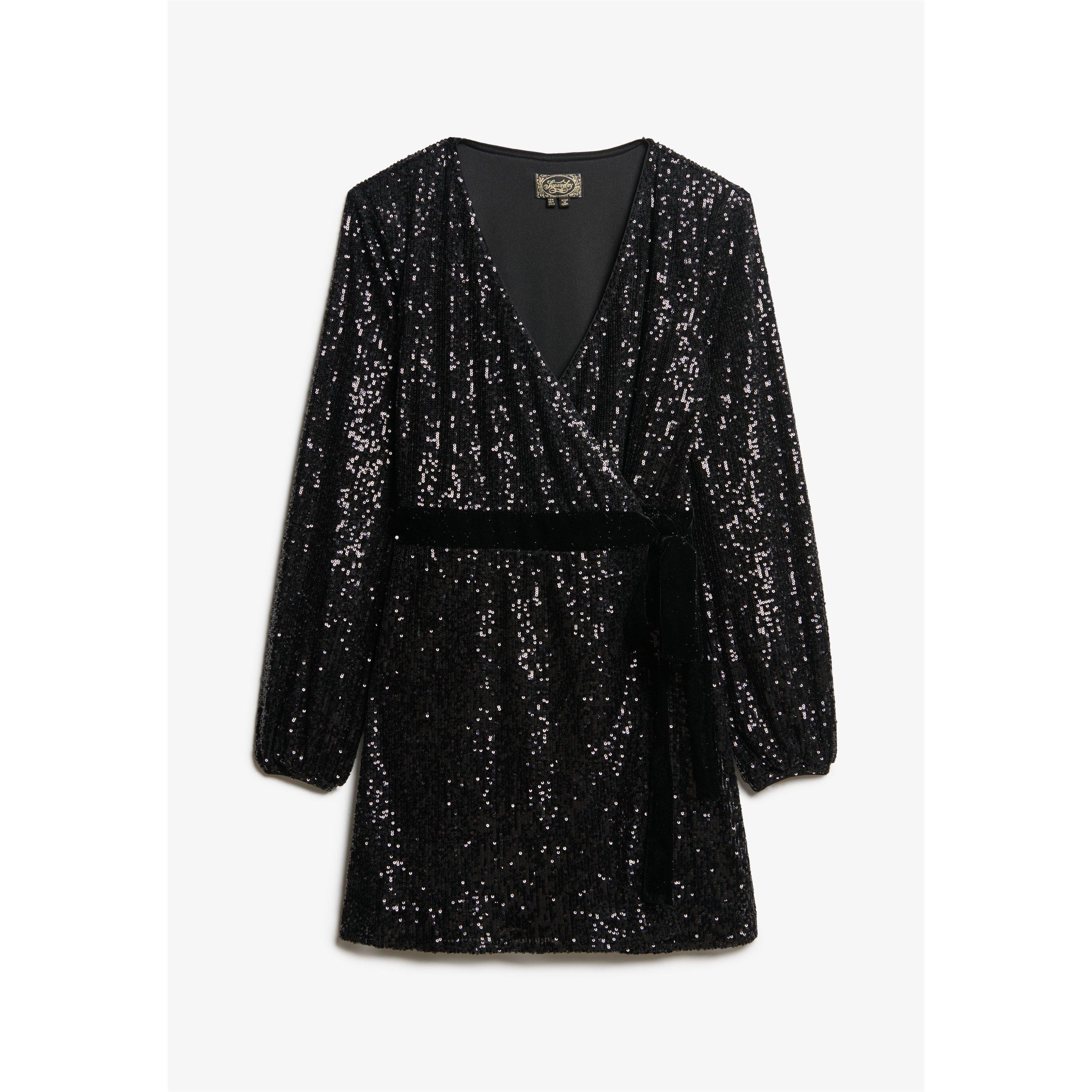 Superdry | Sequin Wrap Mini Dress | Mini Dresses | USC