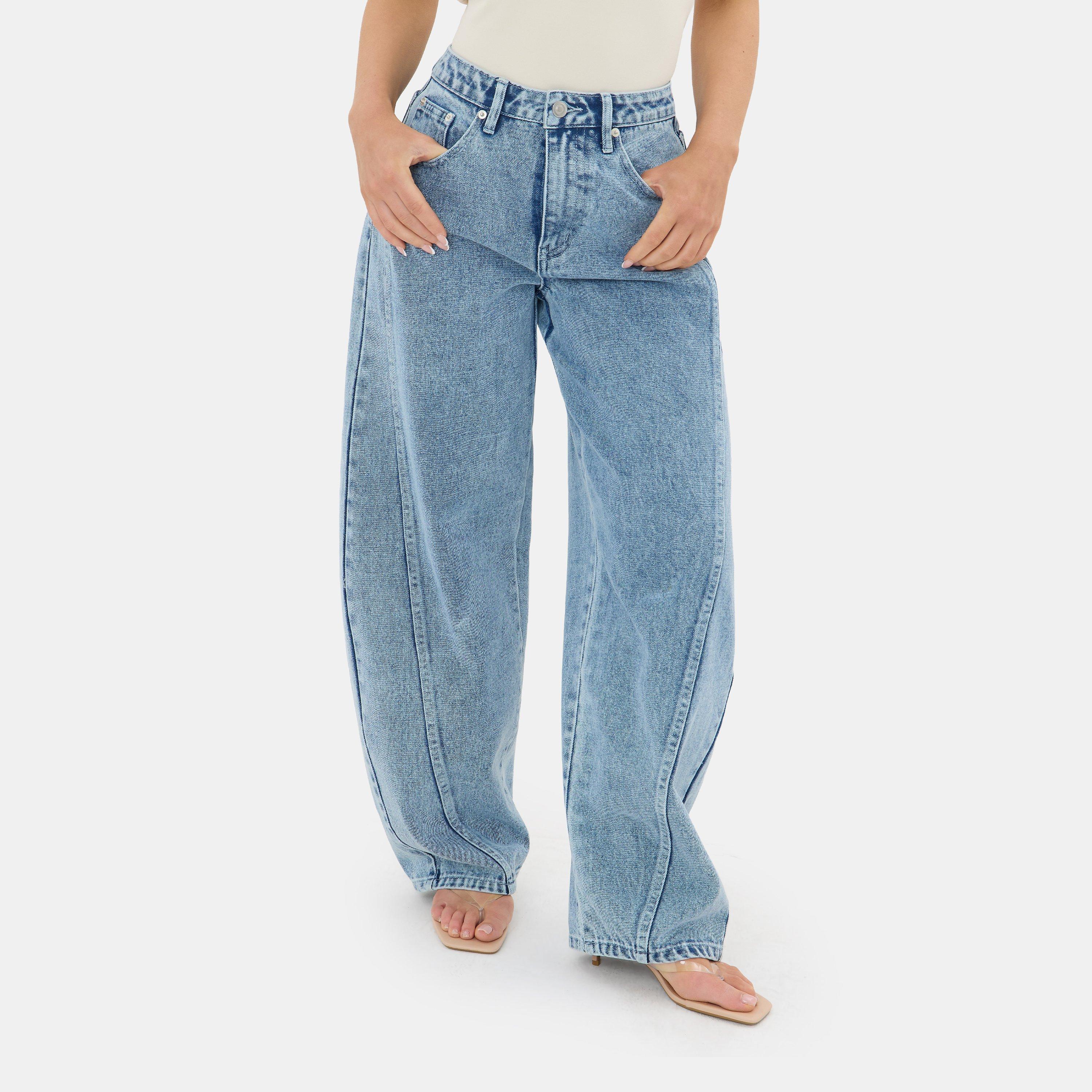 I Saw It First Barrel Leg Seam Jean | Sports Direct