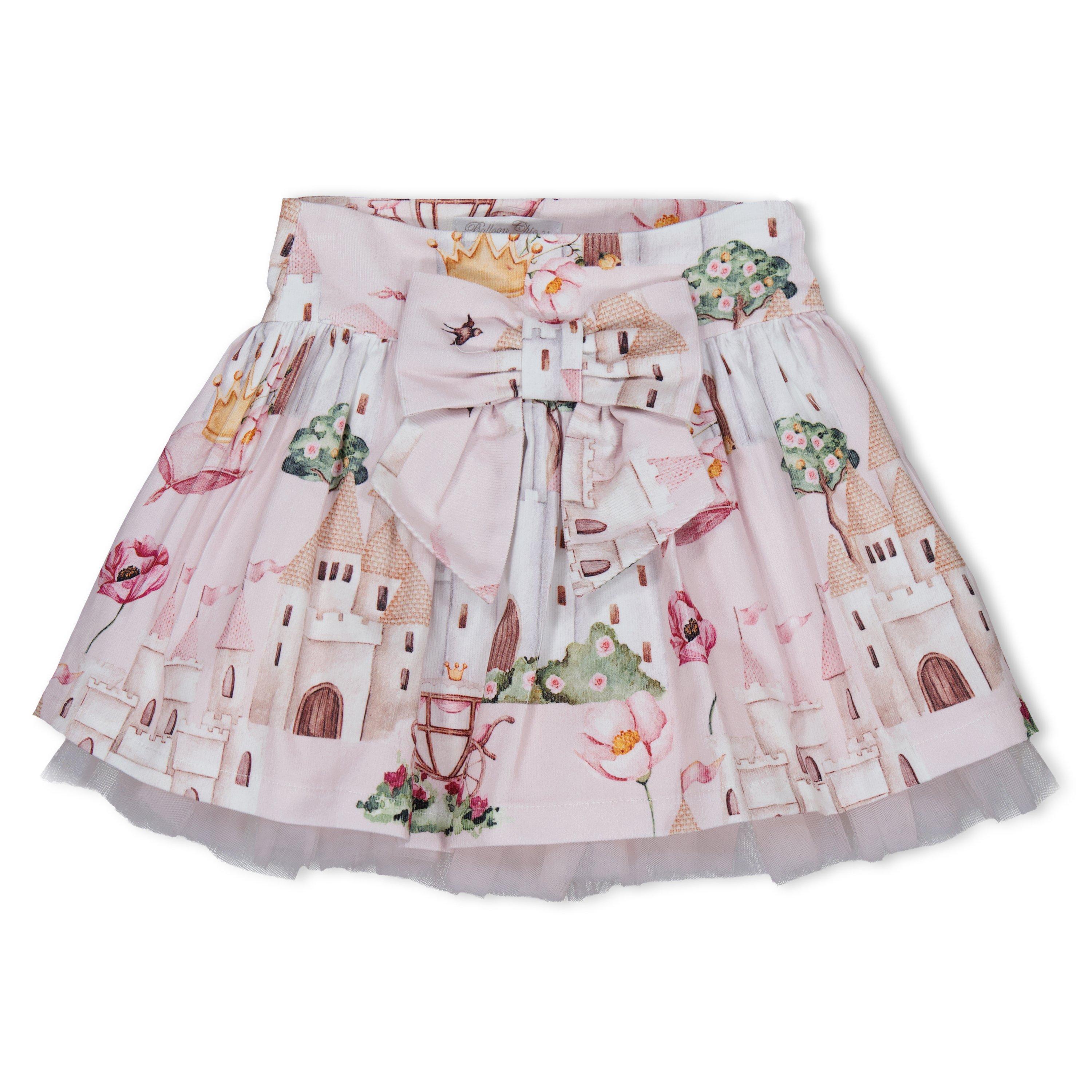 Balloon Chic Kids' Princess Castle Print Mini Skirt | FRASERS