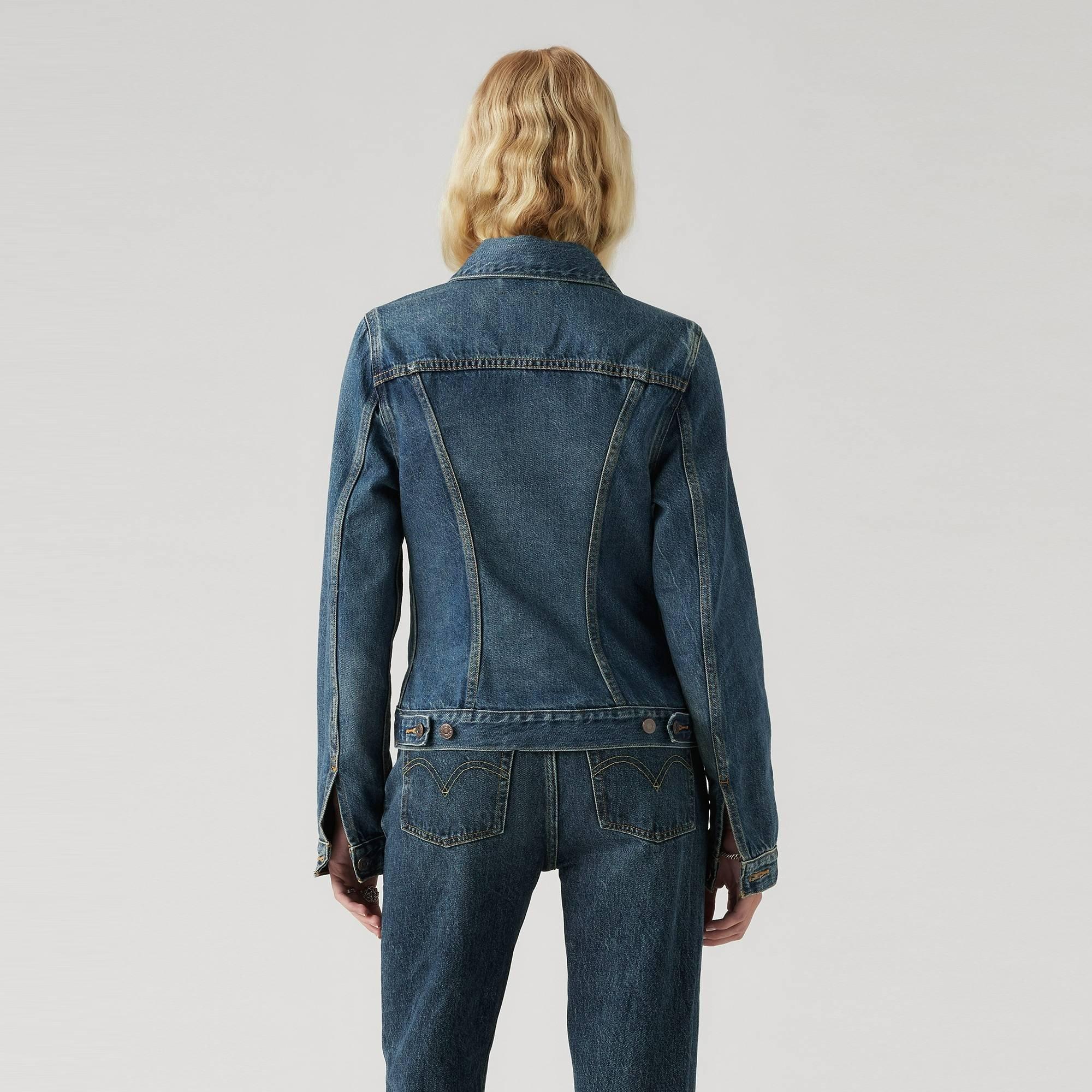 Levis | Women's Ex-Boyfriend Trucker Cotton Long Sleeve Point Collar ...
