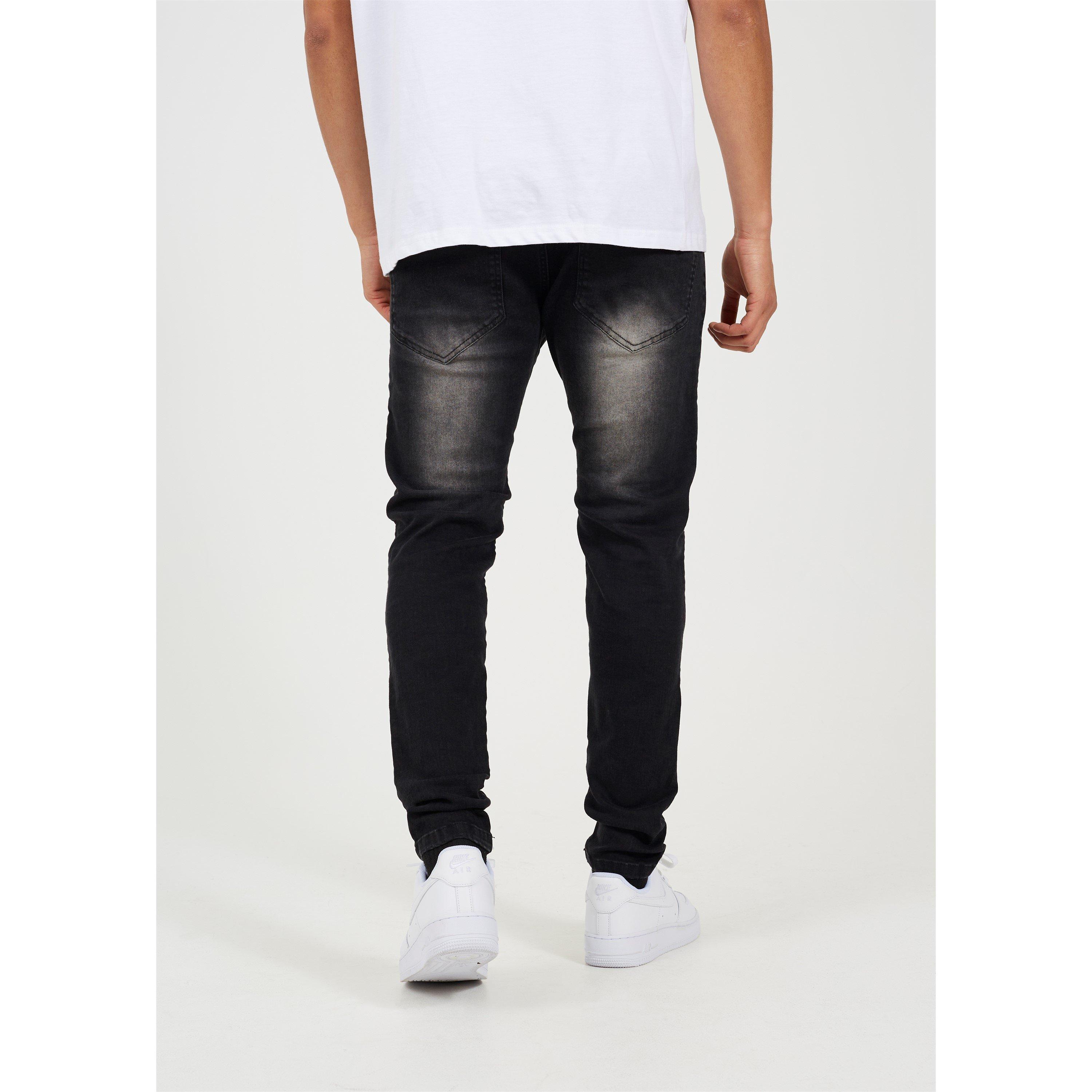 Brave Soul | Charcoal Wash Biker Jean | Straight Jeans | Sports Direct