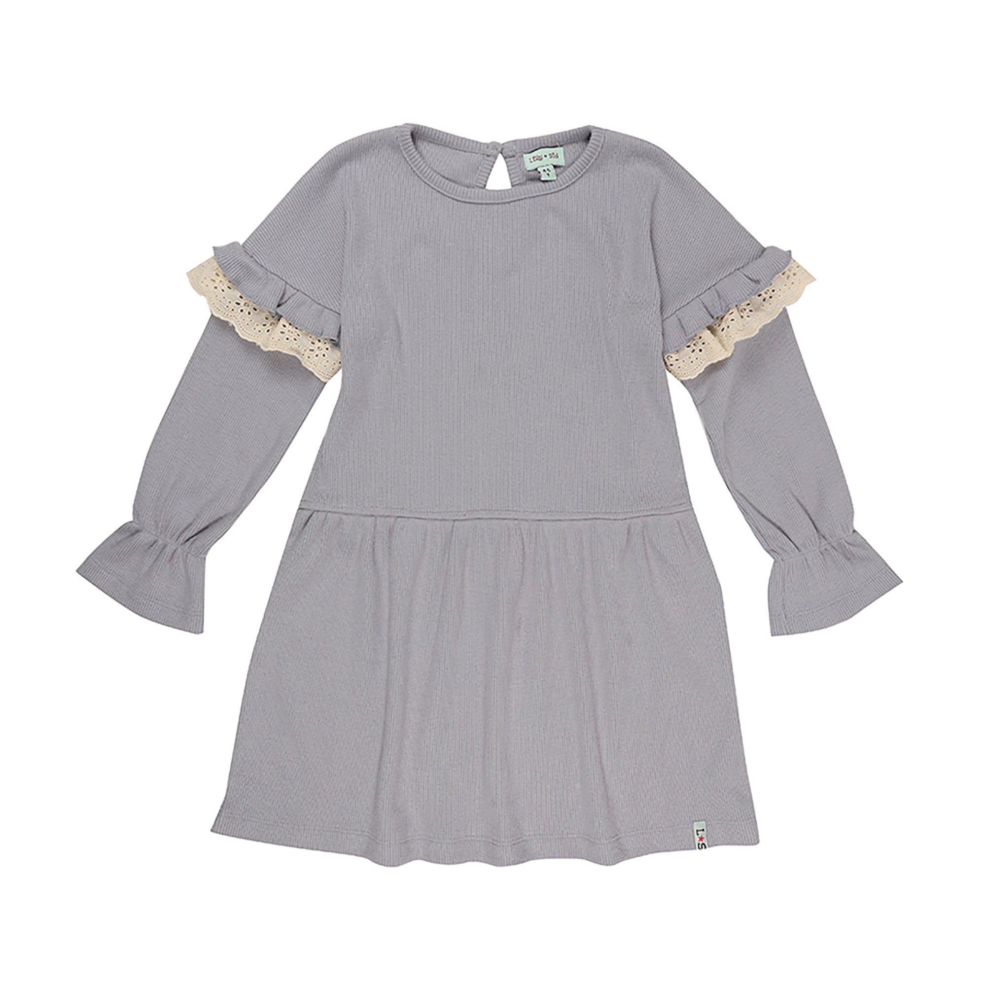 Lilly and Sid | Kids' Lace Long-Sleeve A-Line Dress | A Line Dresses ...