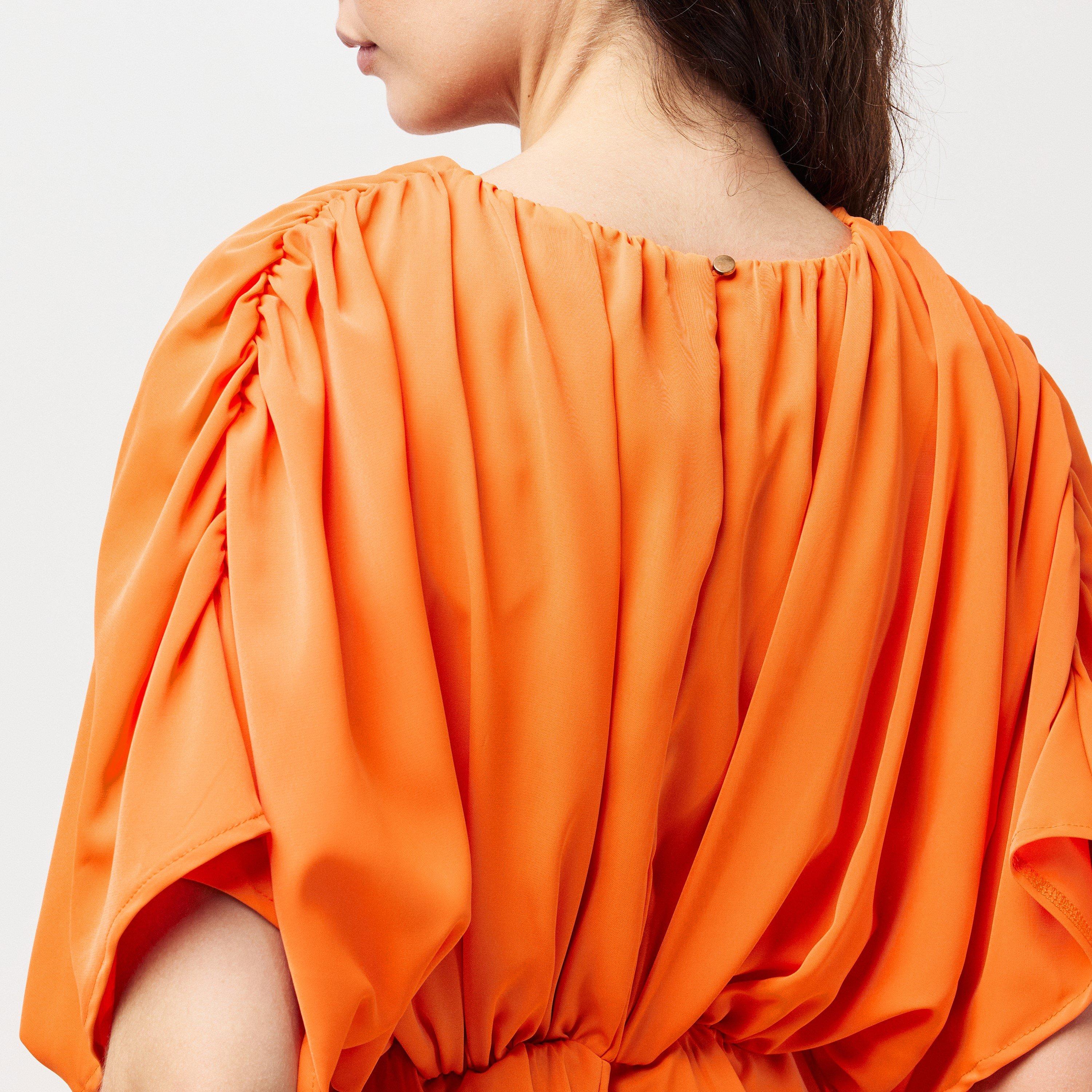 AX Paris | Blood Orange Batwing Top Wrap Skirt Midi Dress | Wrap ...