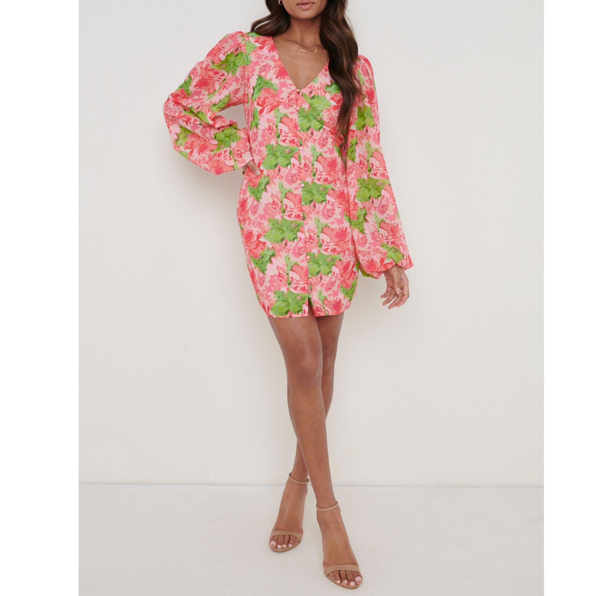 Pretty Lavish | Women's P. Naya Chiffon Mini Dress | Mini Dresses | FRASERS