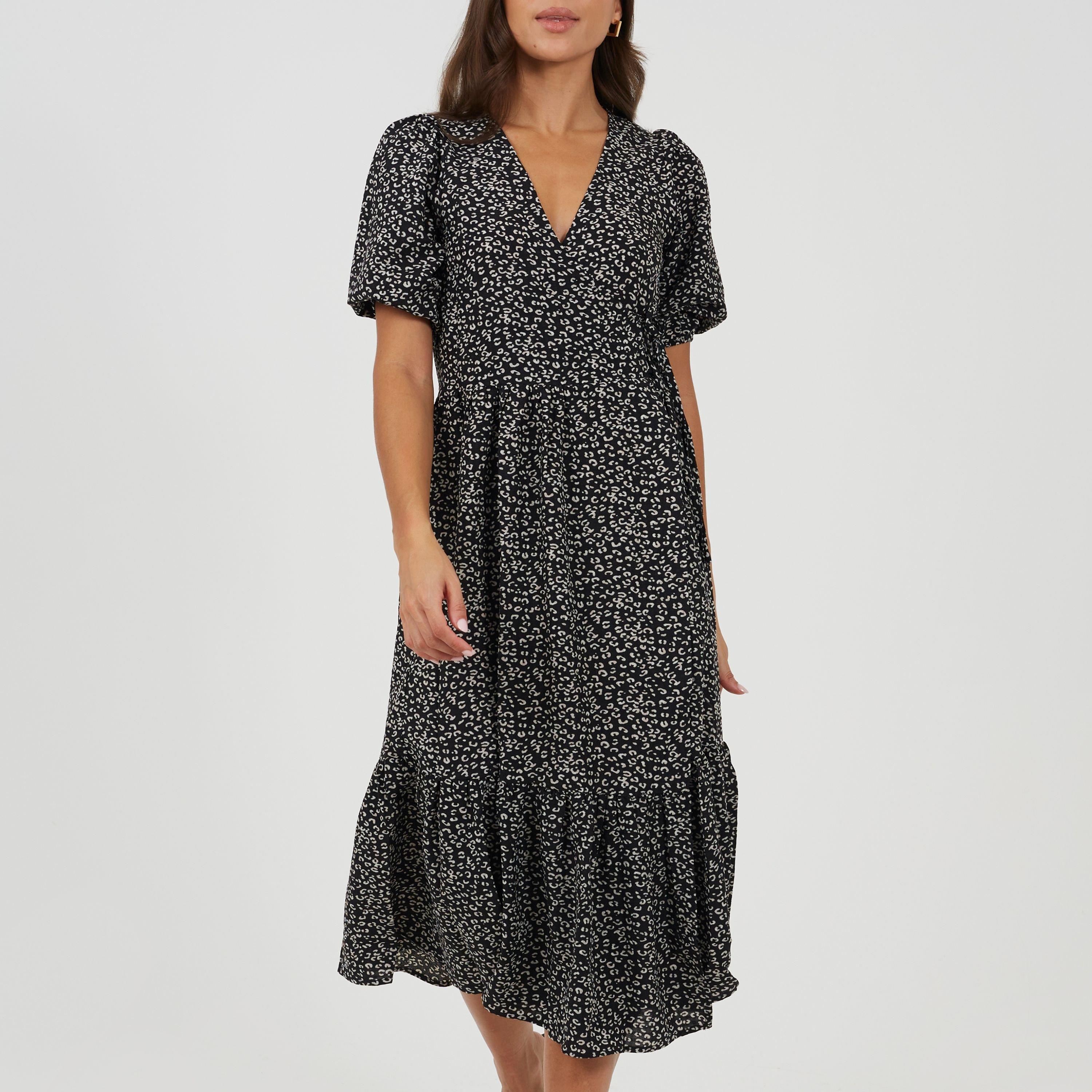 Brave Soul Womens V Neck Wrap Dress | FRASERS