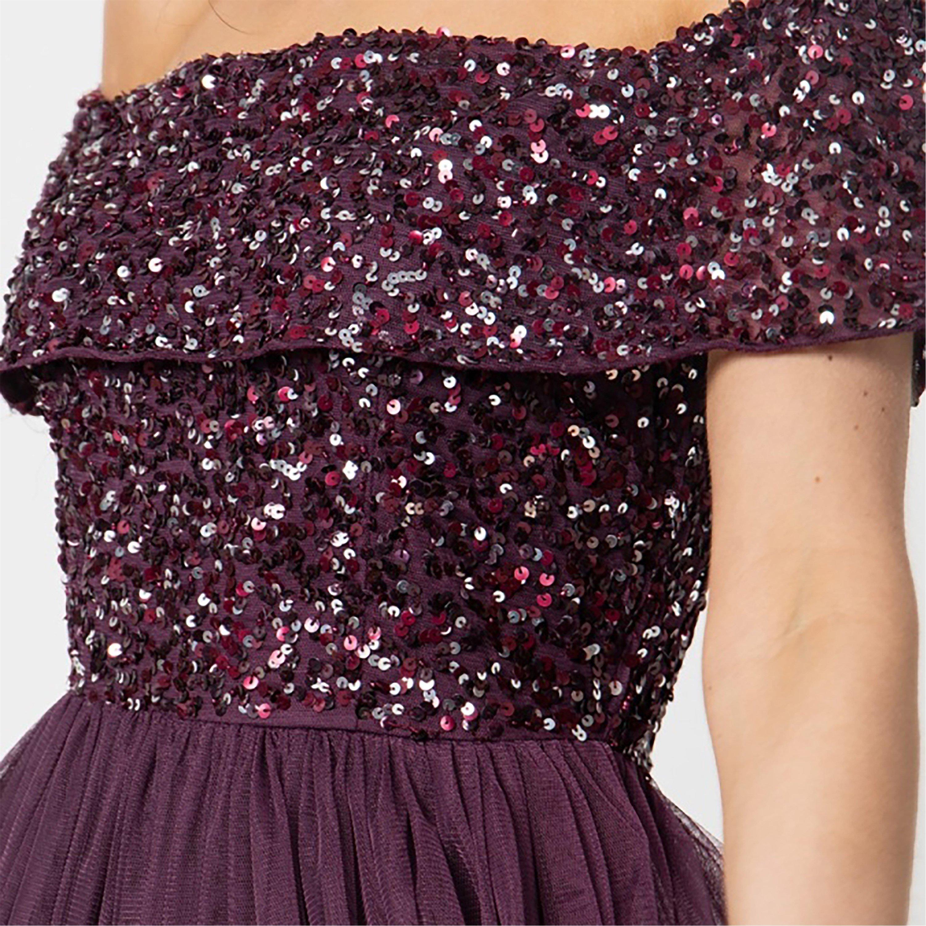 Maya Deluxe Maya Bardot Embellished Midi Dress | FRASERS