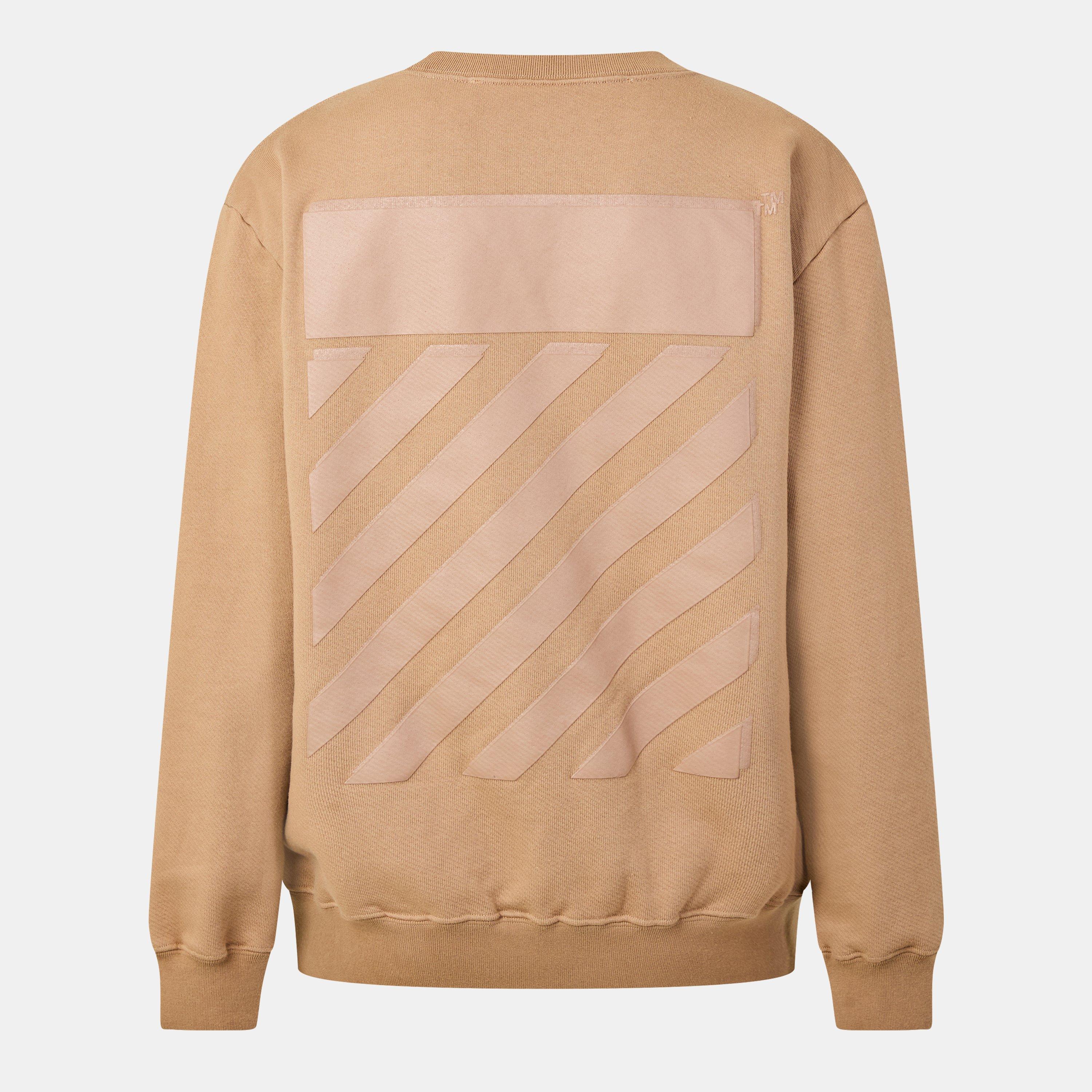 Off White | Women's Regular Crew-Neck Sweater, Design | Crew Sweaters ...