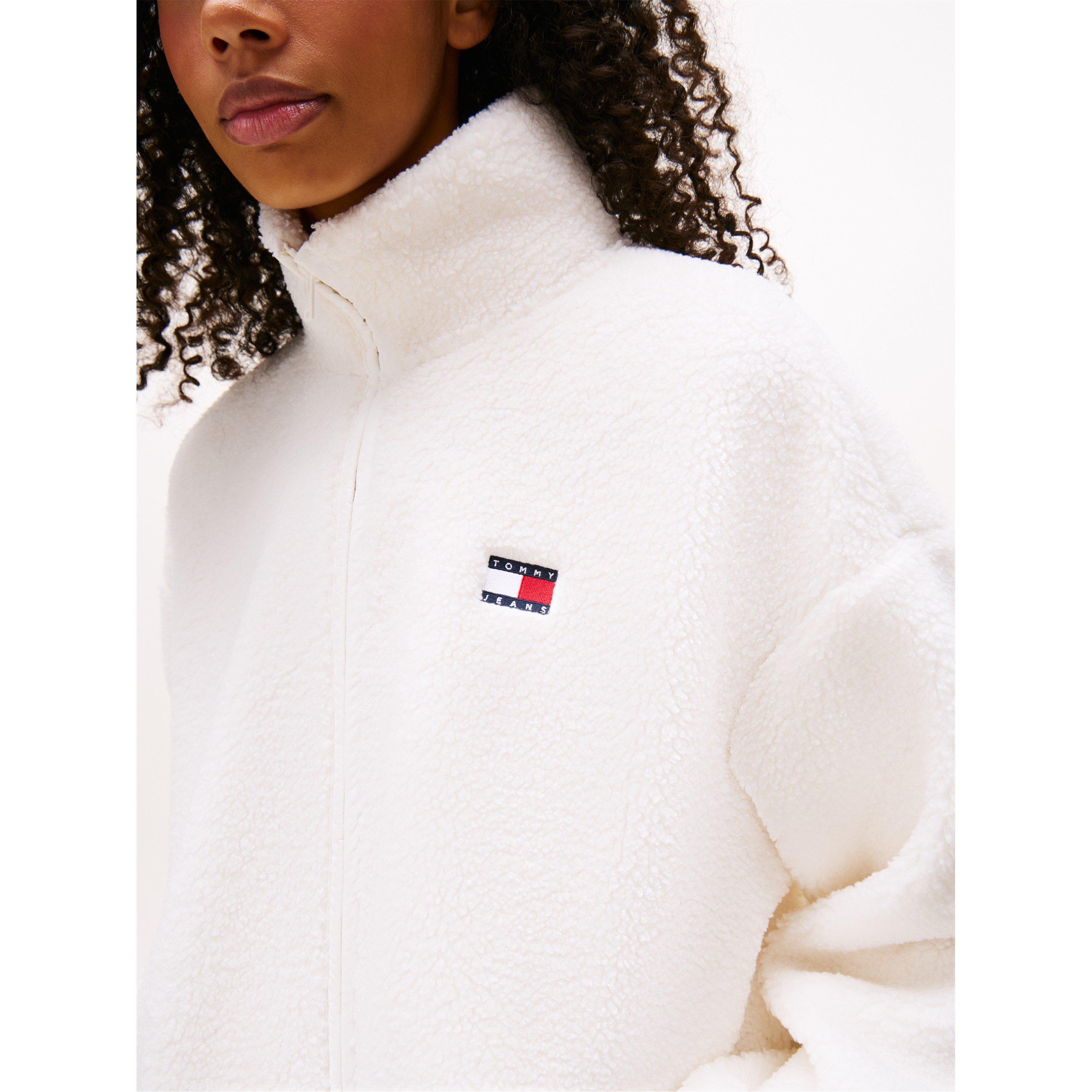 Tommy Jeans | Women's quarter Zip Teddy Relaxed Fit Fleece | Full Zip ...