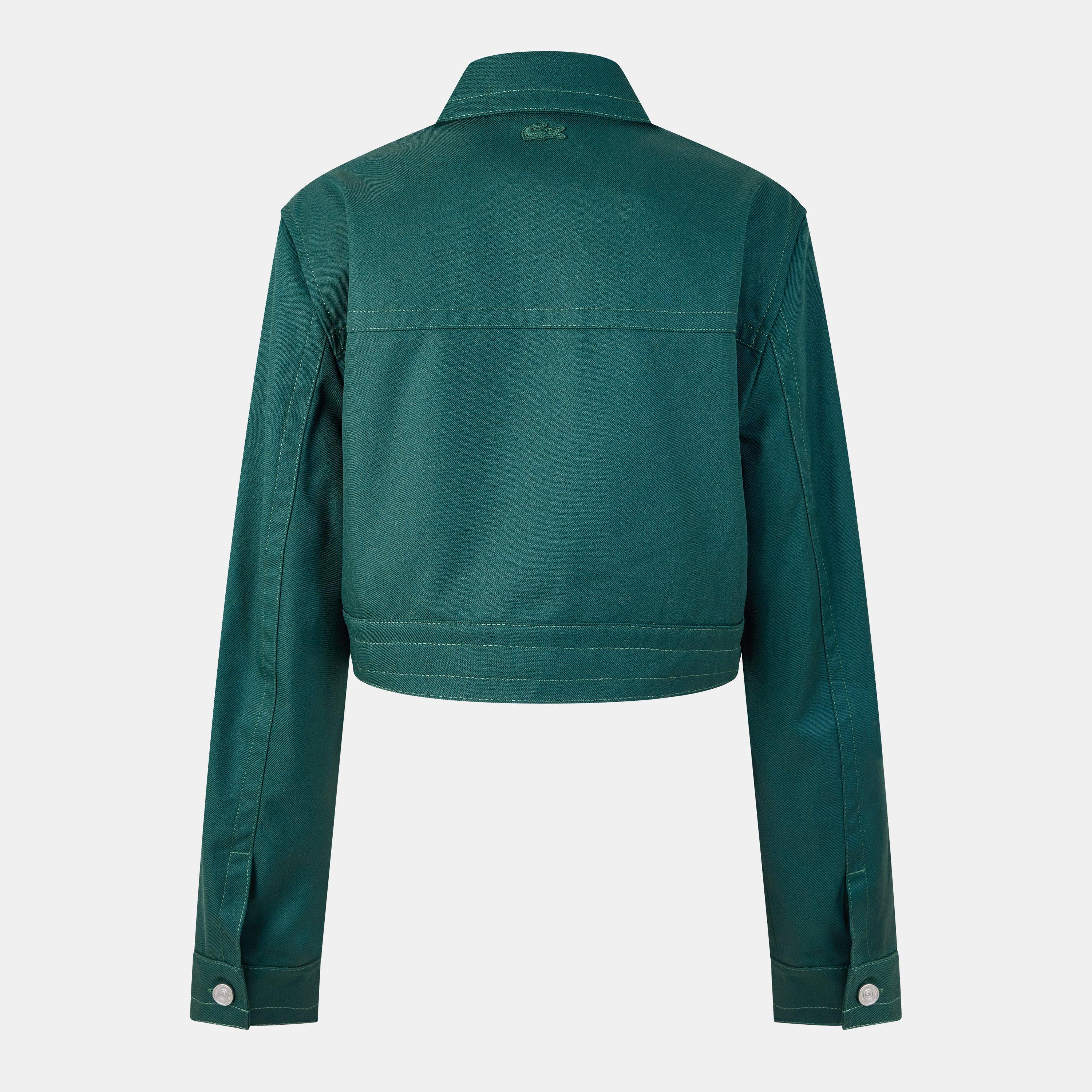 Lacoste Women's Blouson Relaxed Fit Denim Jacket | USC