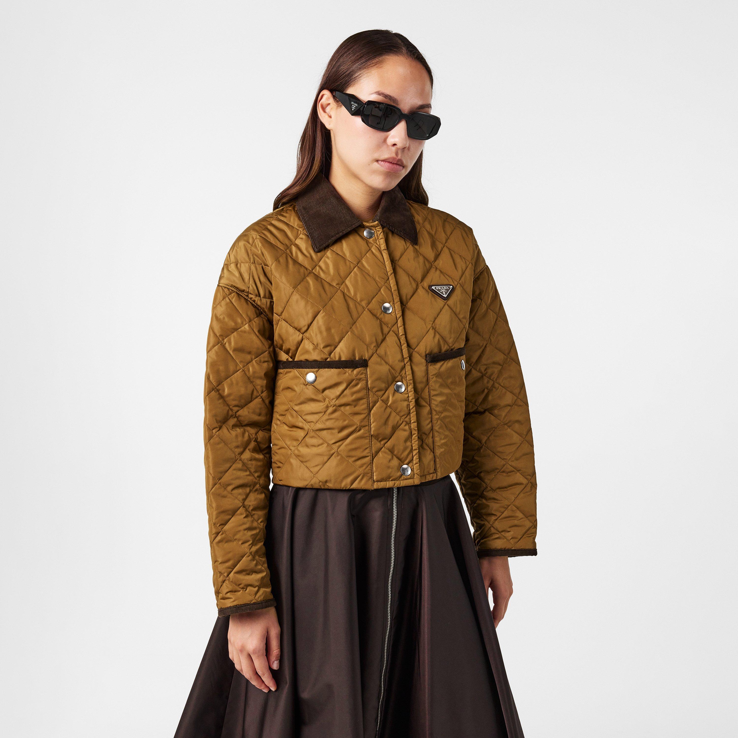 Prada | Women's Cropped Quilted Jacket | Quilted Jackets | Cruise Fashion