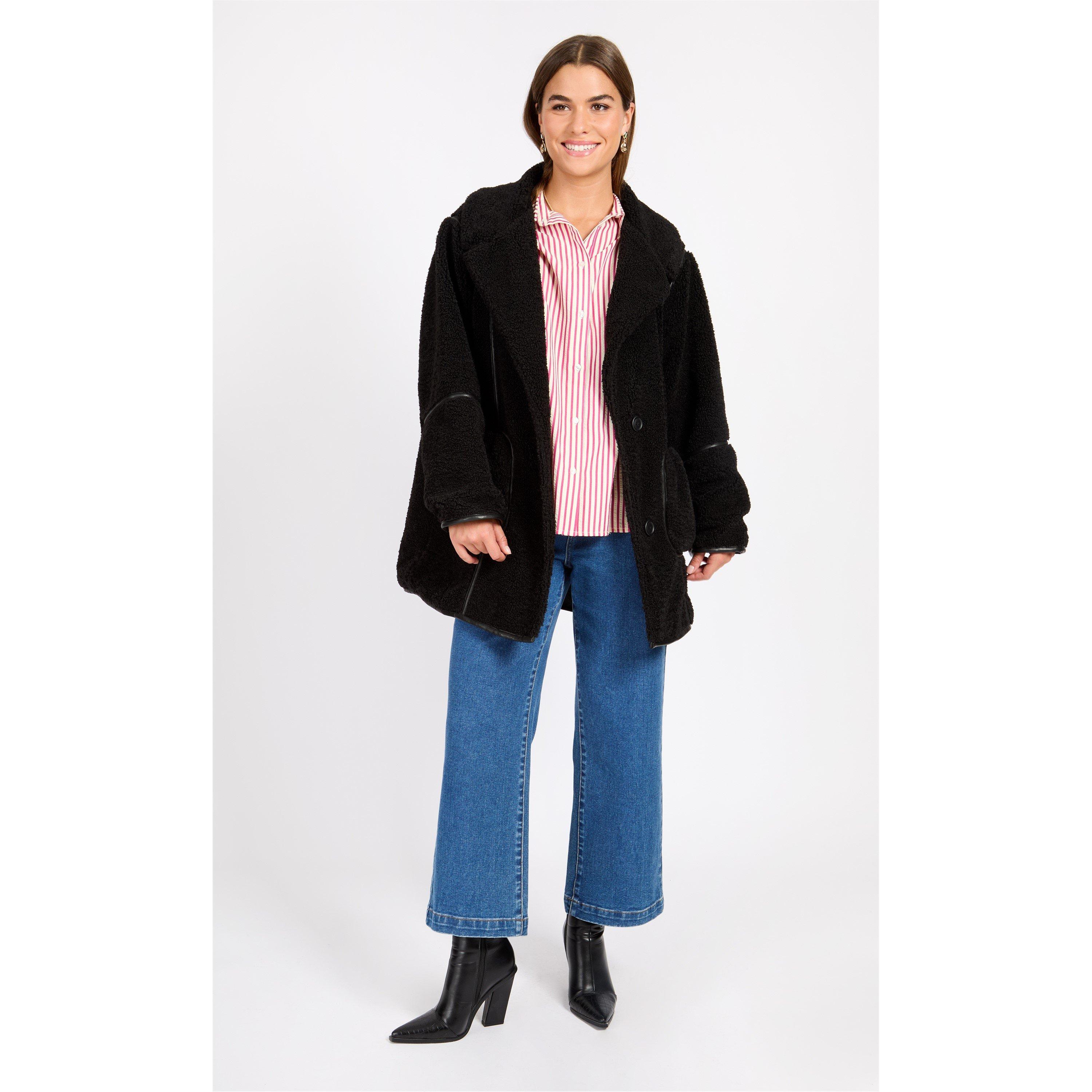 Little Mistress | Textured Sherpa Jacket | Sherpa Jackets | FRASERS