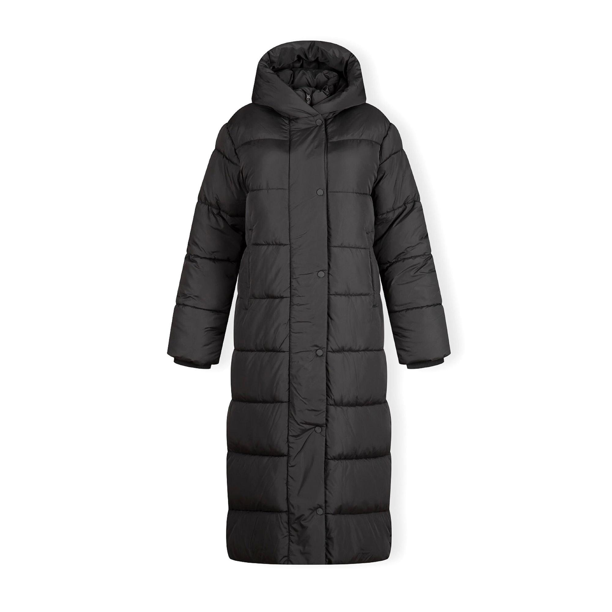 Minoti Women long padded winter coat with hood and zip pockets grey ...