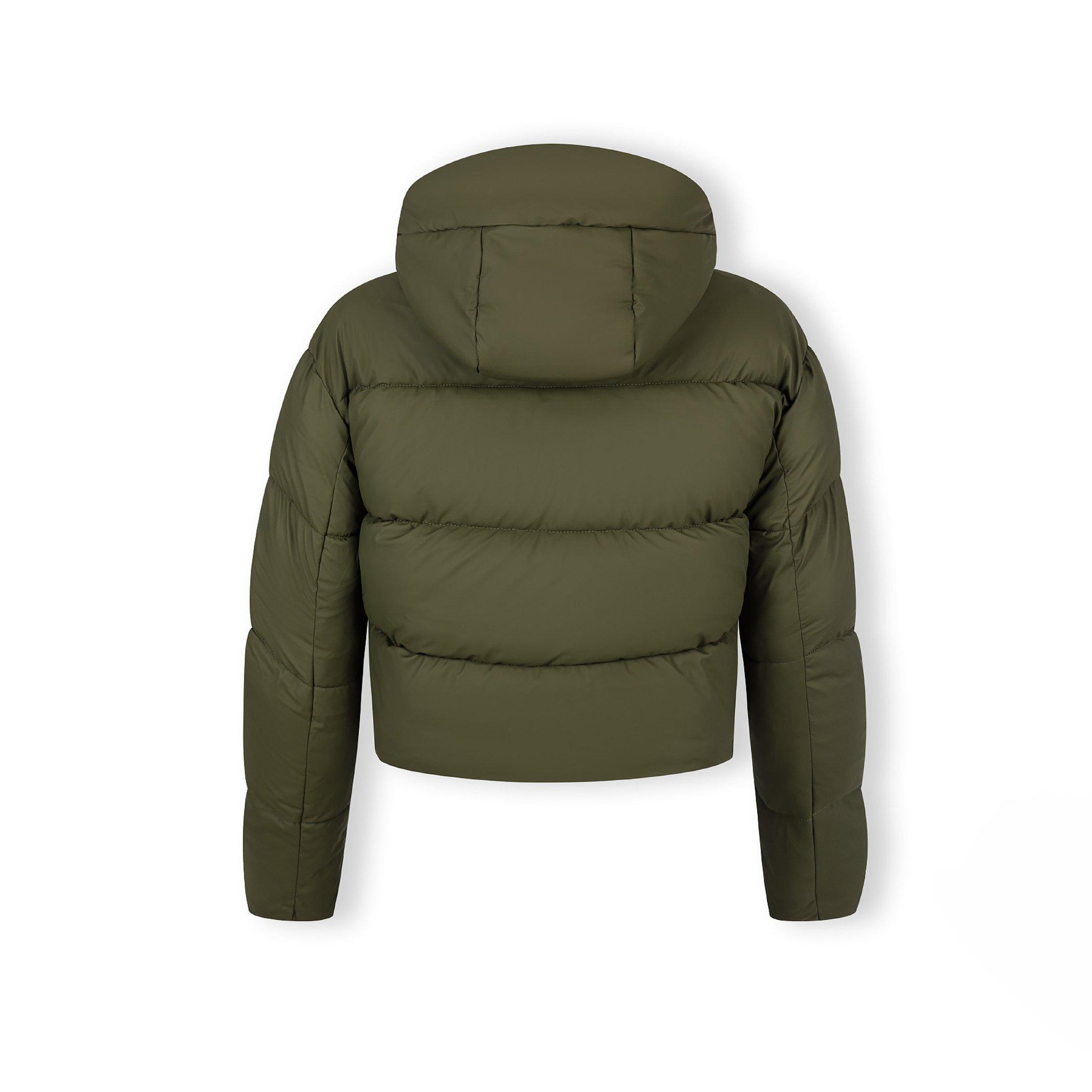 Minoti | Women short water repellent quilted jacket with hood khaki ...