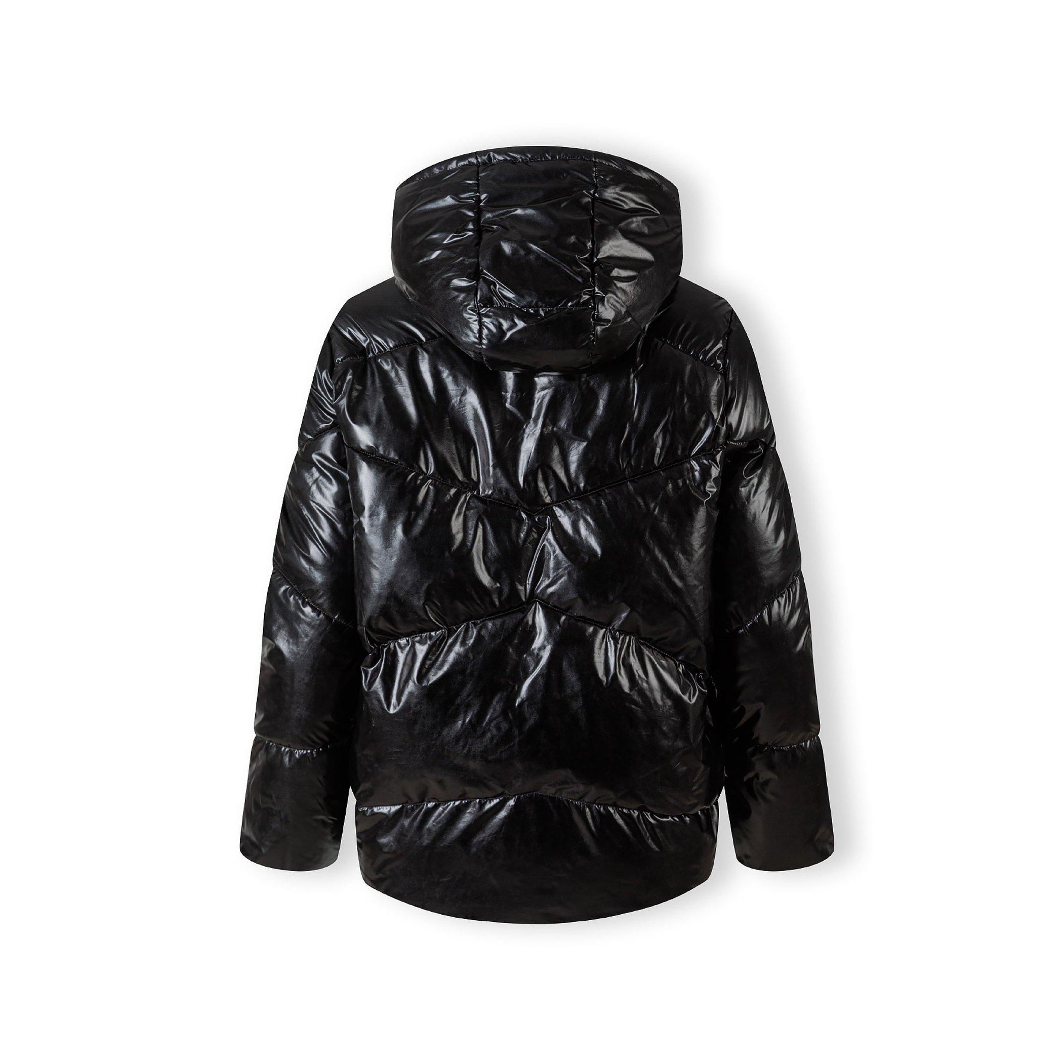 Minoti | Women quilted short hooded jacket with zip and pockets black ...