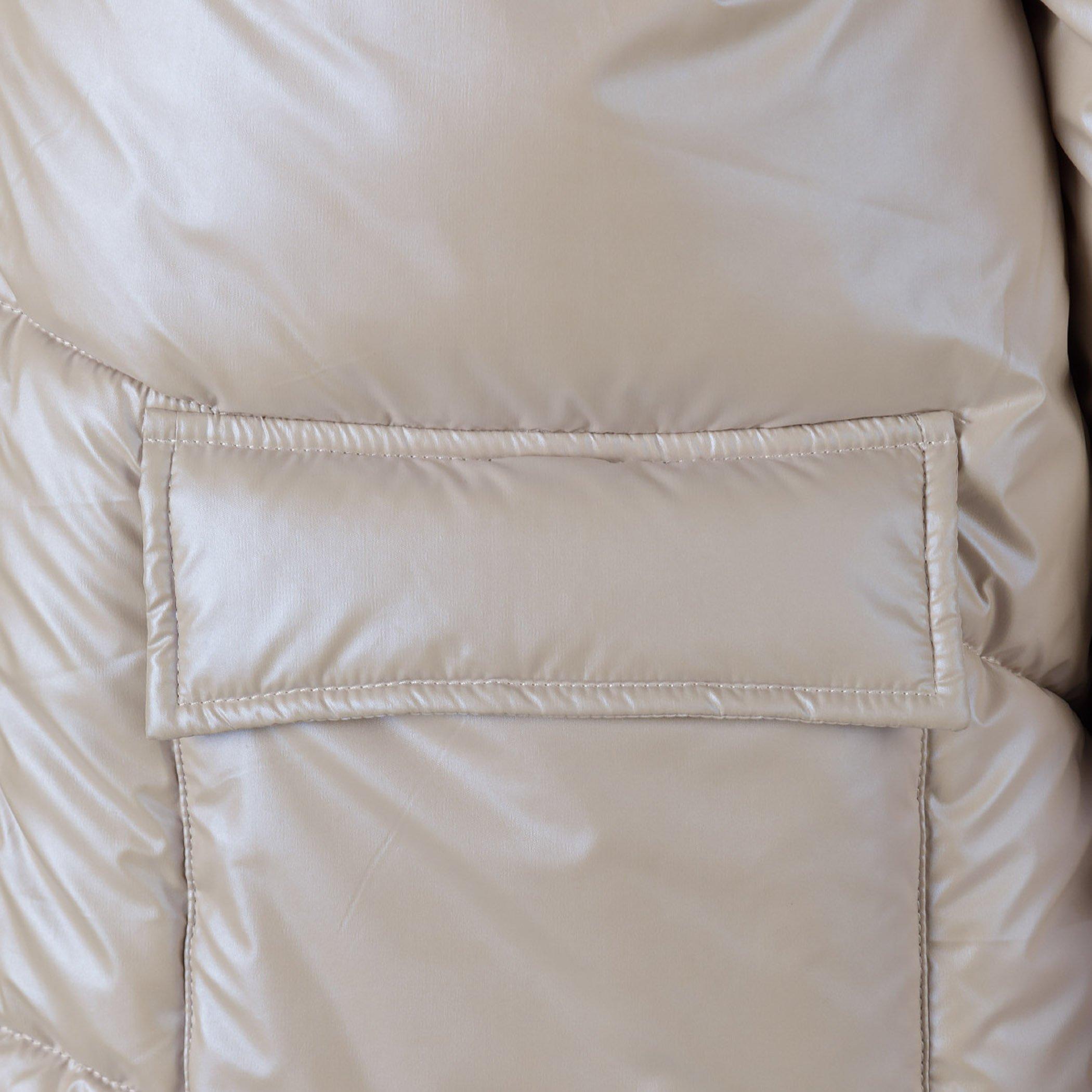 Minoti | Women quilted short jacket with hood zip pockets grey | Medium ...