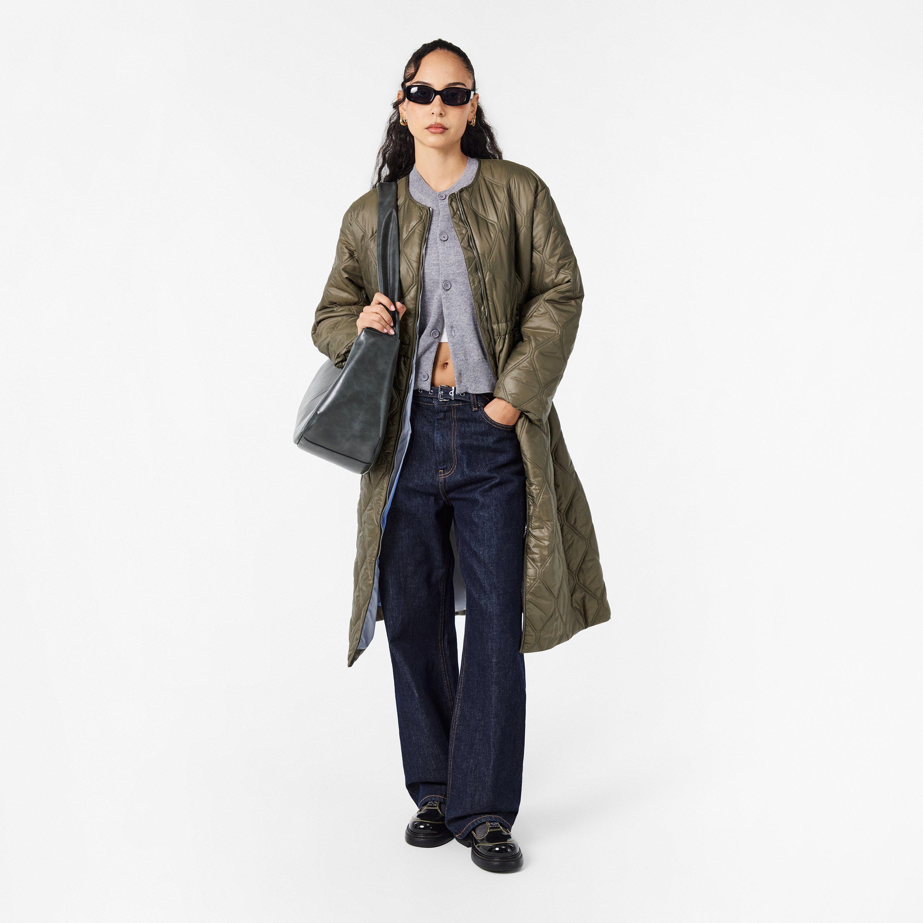 Ganni Women's Long Quilted Jacket | FRASERS