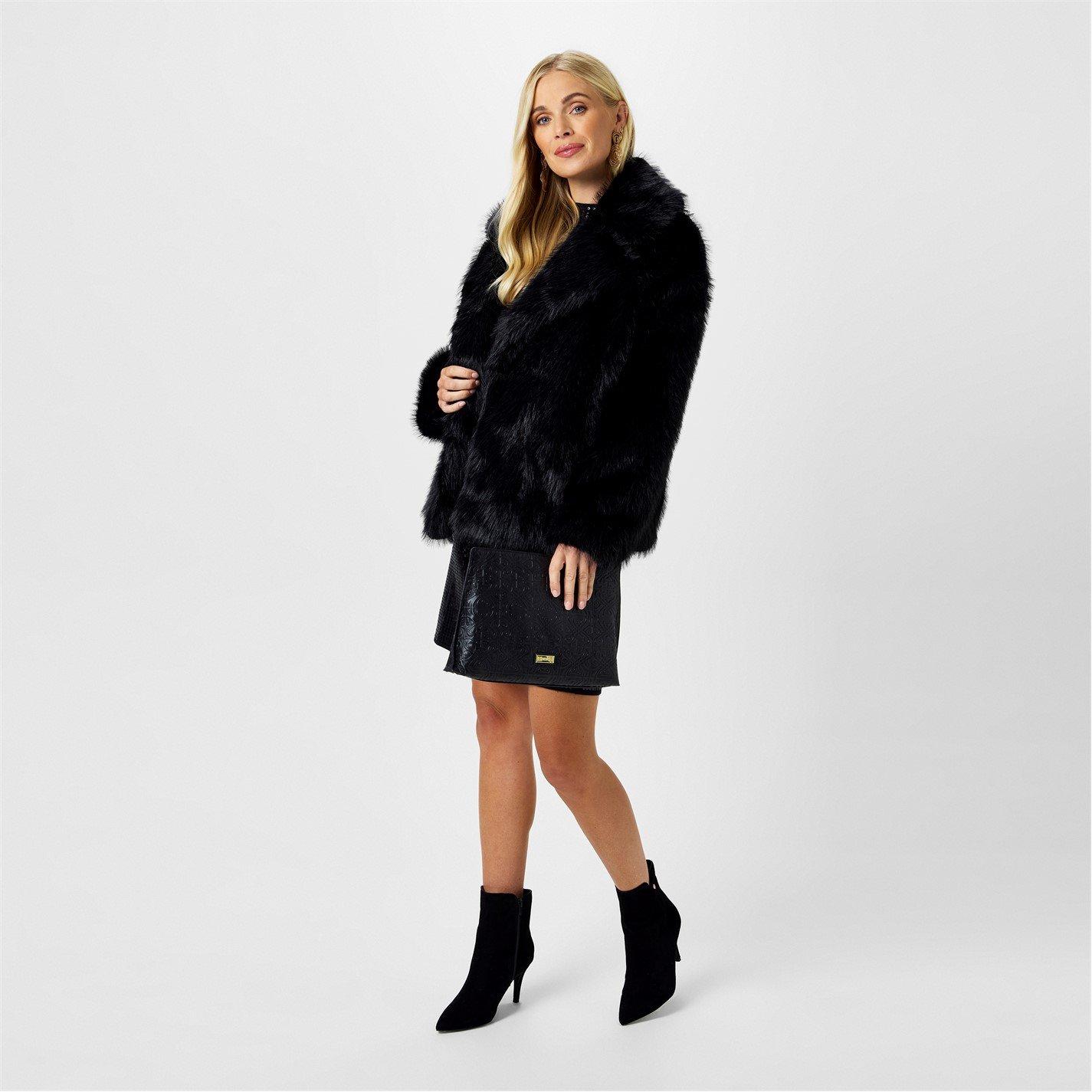 Biba Women's Short Faux Fur Long Sleeve Coat | FRASERS