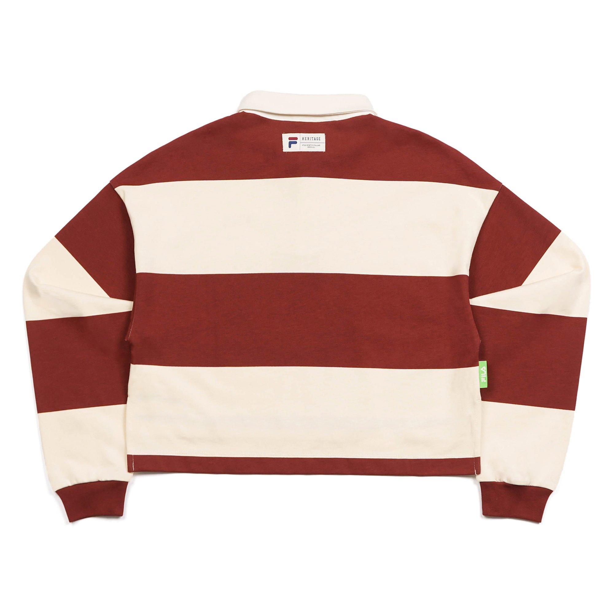 Fila | FILA New Original Stripe Womens Cropped Polo Shirt | Cropped T ...