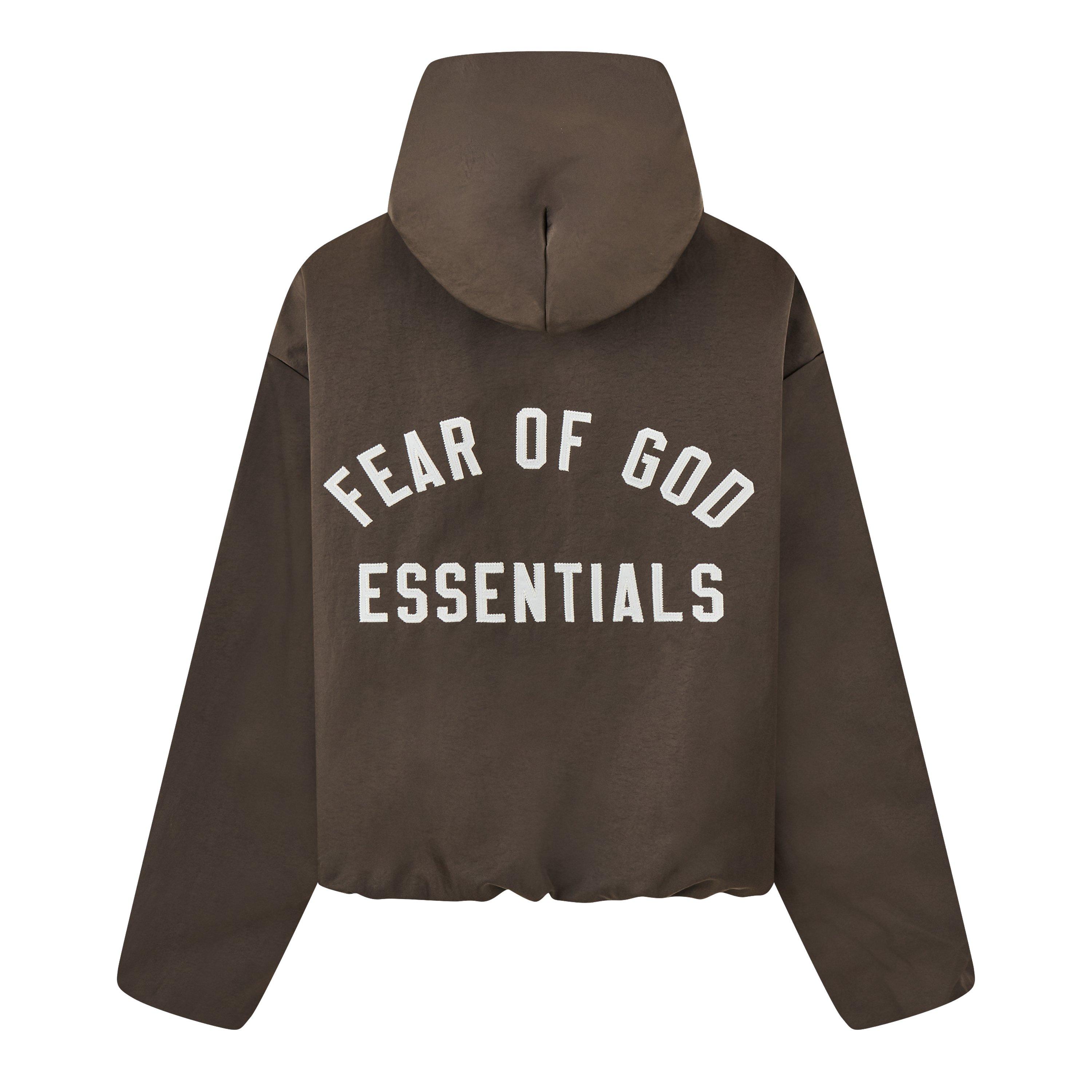 Fear Of God Essentials | Brushed Hooded Bomber Jacket | Bomber Jackets ...