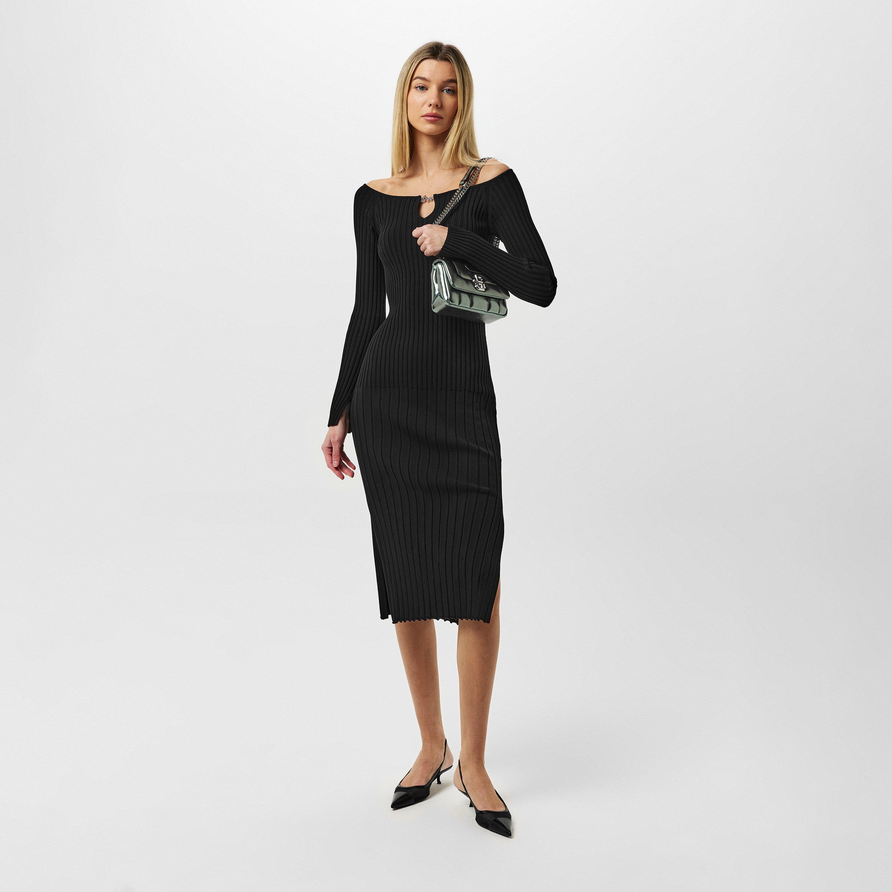 Boss Orange Women's C_Flimt Knitted Dress, Flattering Ribbed Design ...