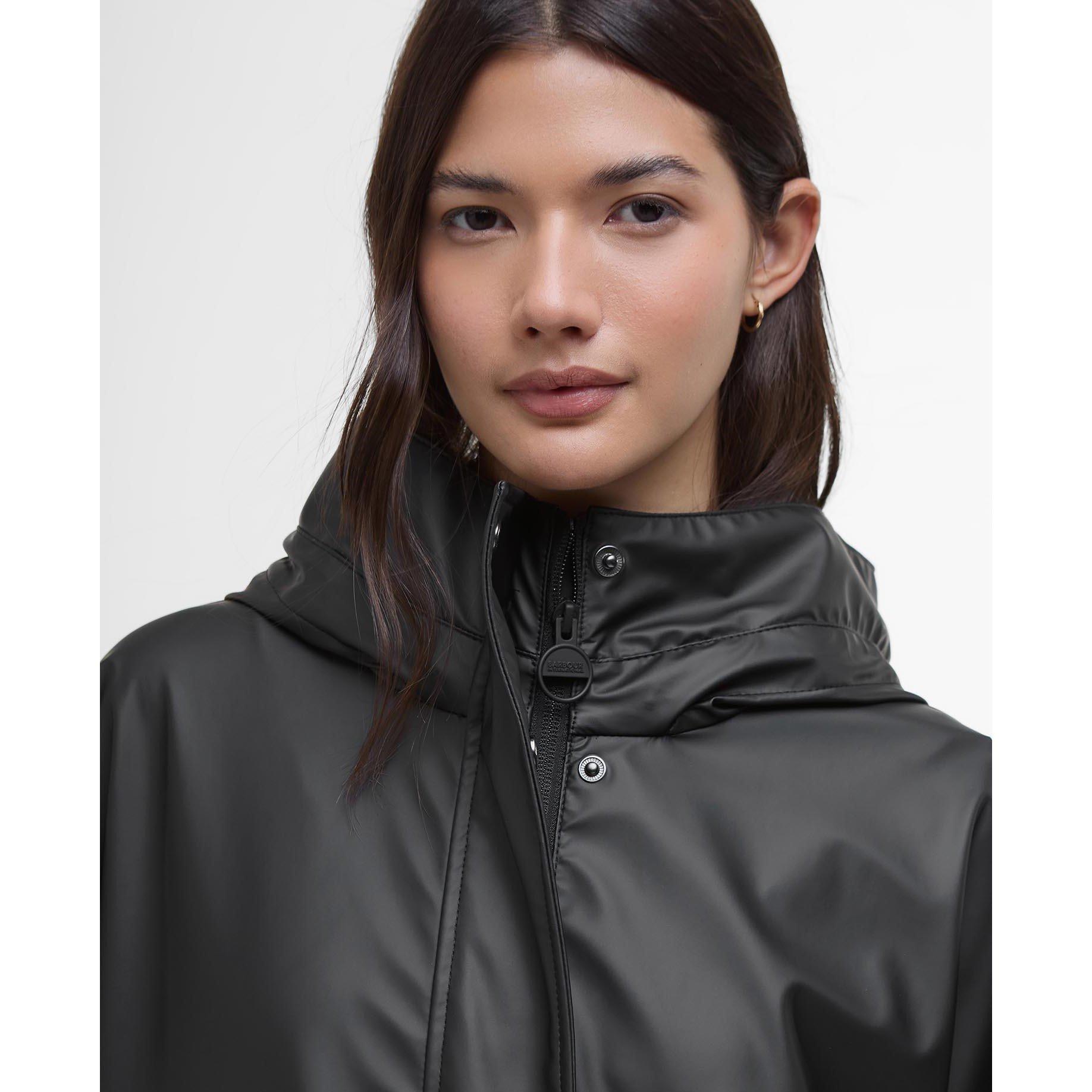 Barbour International | Women's Atlas Hooded Long Sleeve Knee Length Rain Anorak | Rain Jackets ...