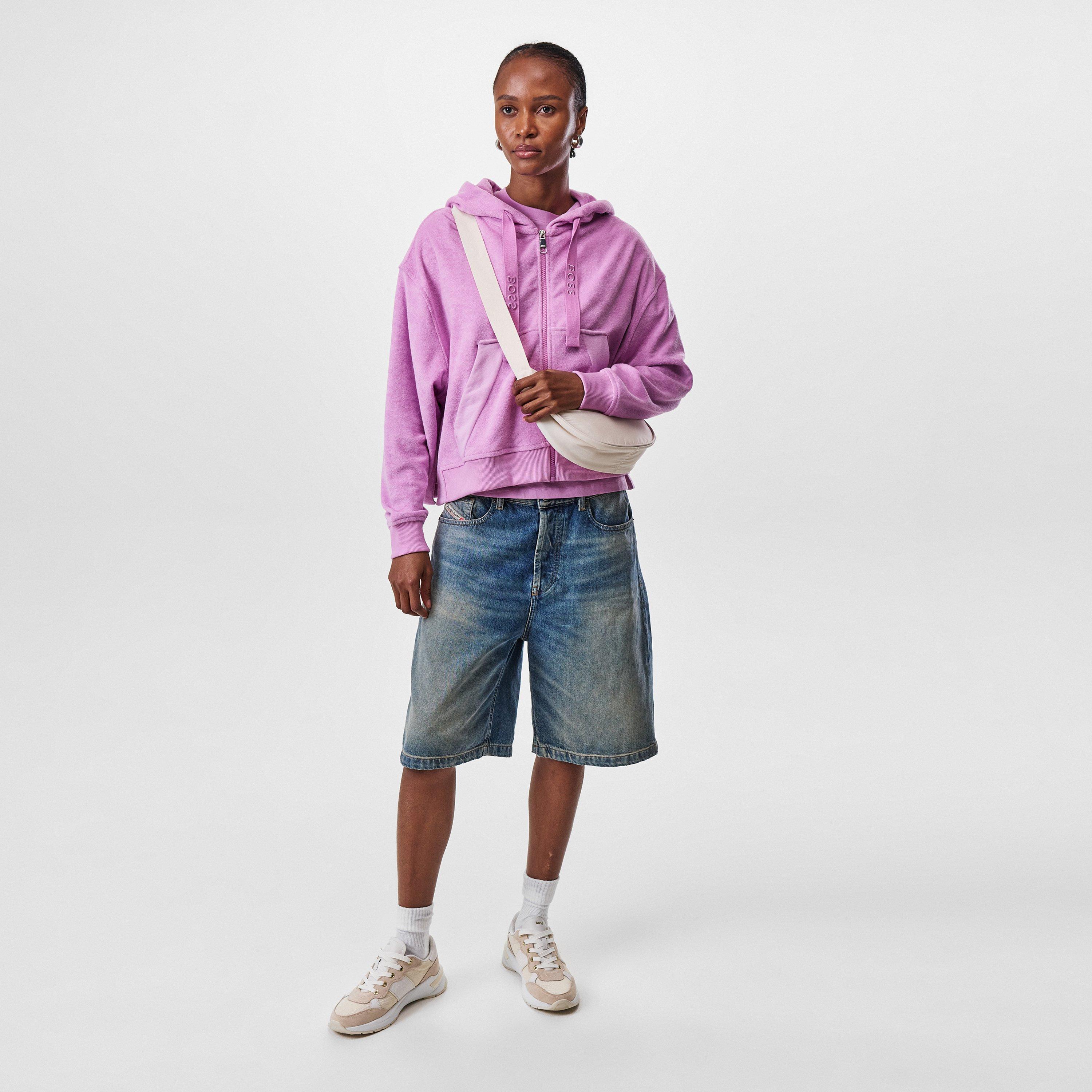 Boss | Women's Evacanza Zip Up Hoodie, Timeless Minimalist Design | Zip ...