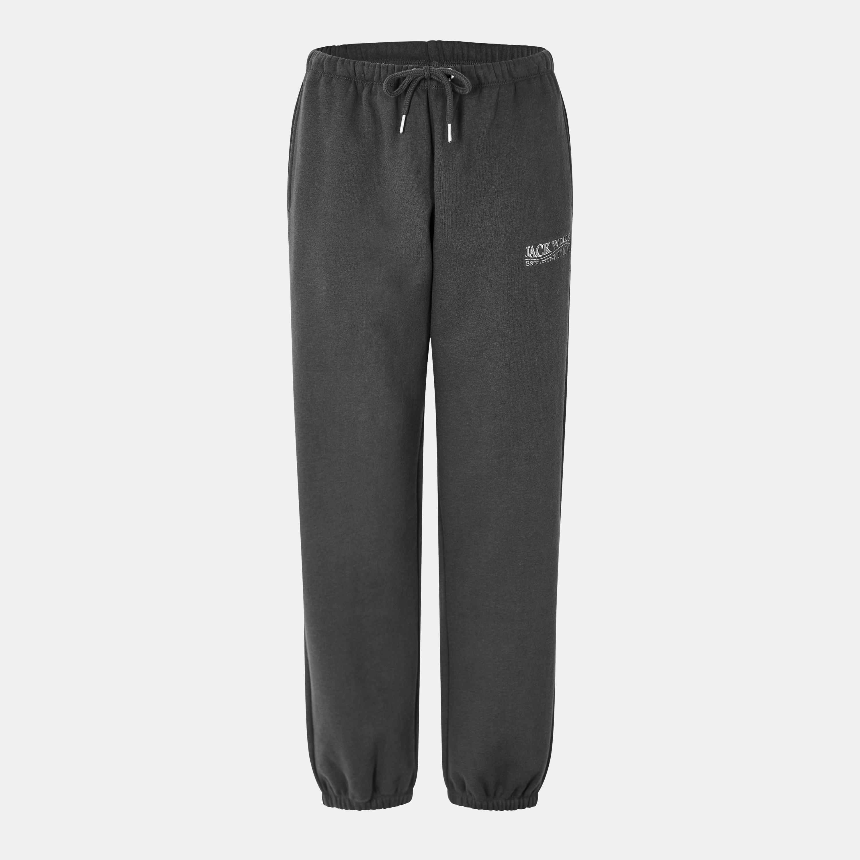 Jack Wills | Loose Embellished Logo Closed Hem Fleece Joggers | Closed ...