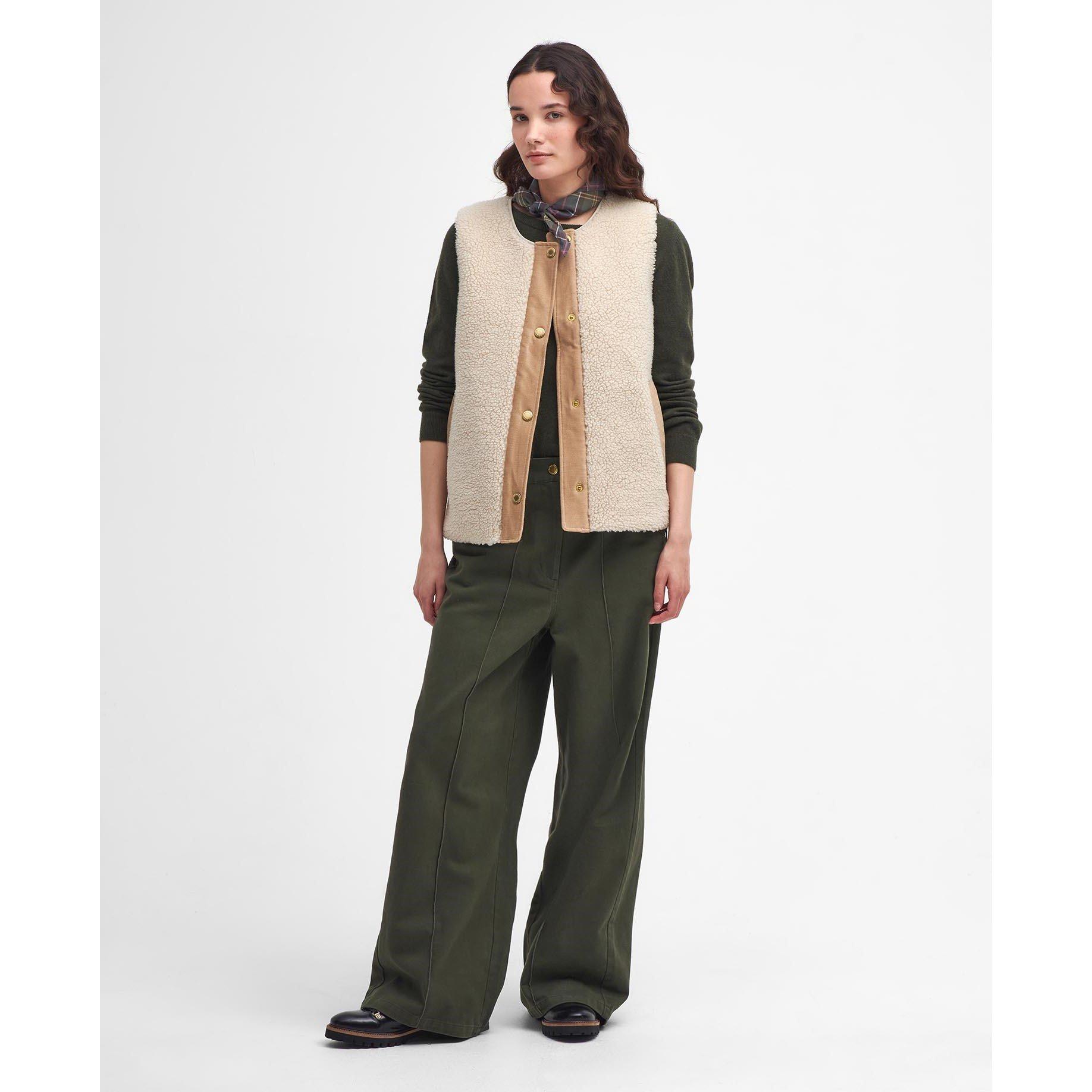 Barbour | Women's Dulsie Teddy Fur Sleeveless Gilet | Gilets | FRASERS