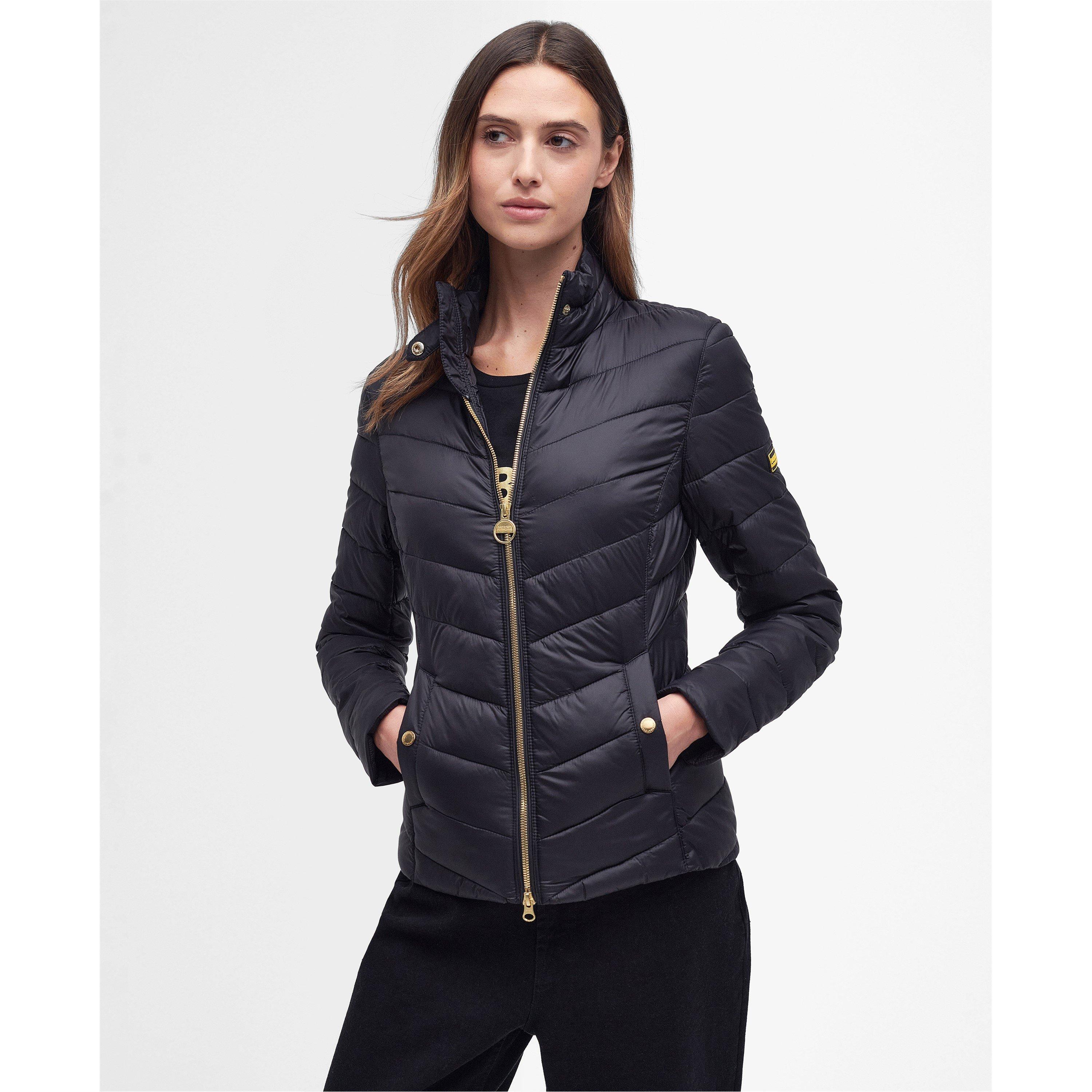 Barbour International Women's Auburn Quilted Long Sleeve Funnel Neck ...