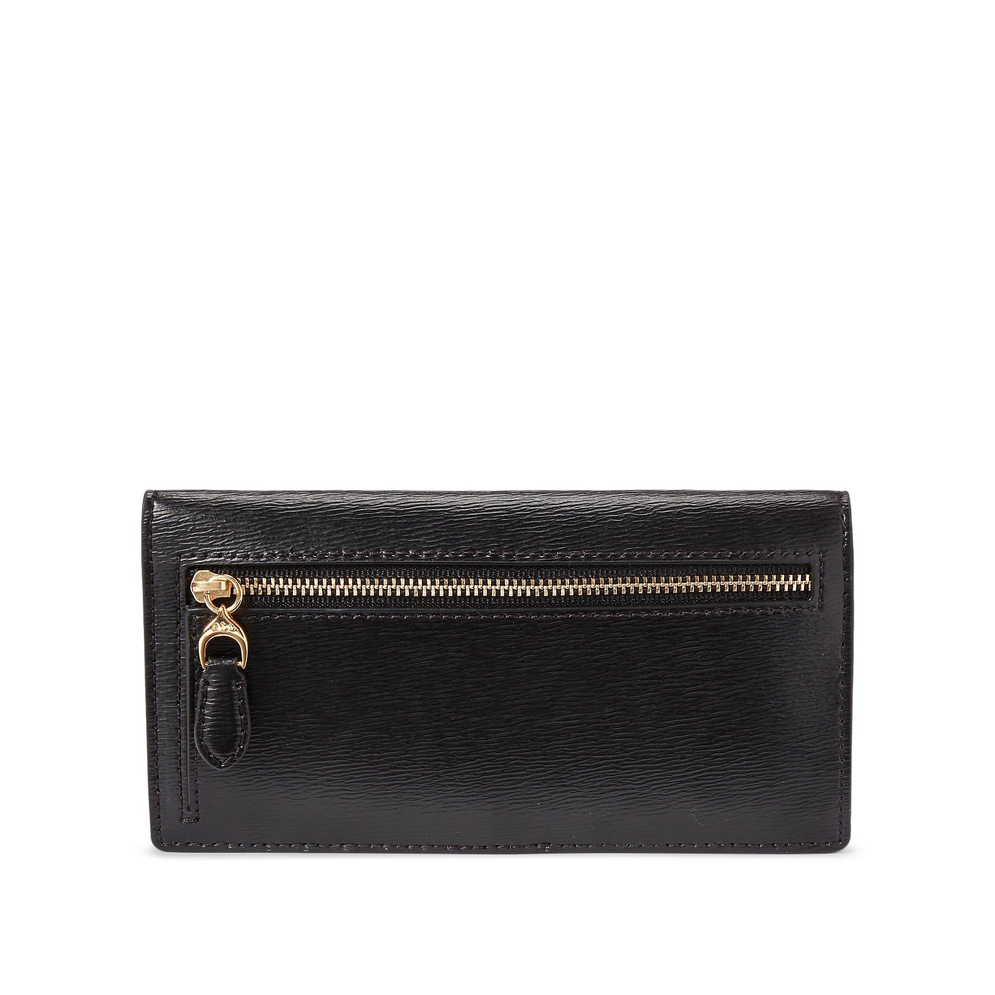 Lauren by Ralph Lauren | Women's Leather Textured Slim Billfold Wallet ...