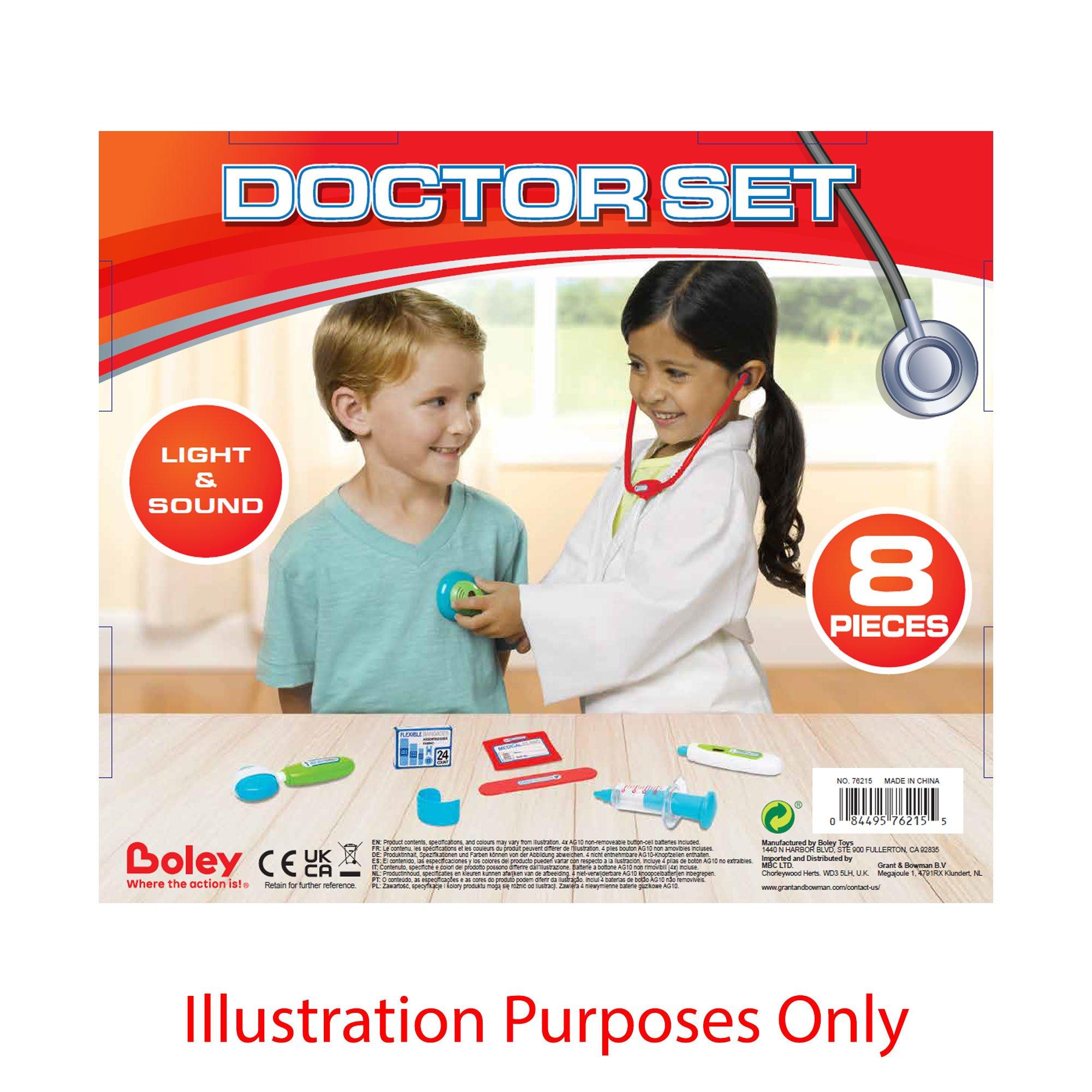 Mattel Boley Doctor Set 8 pcs set | Sports Direct