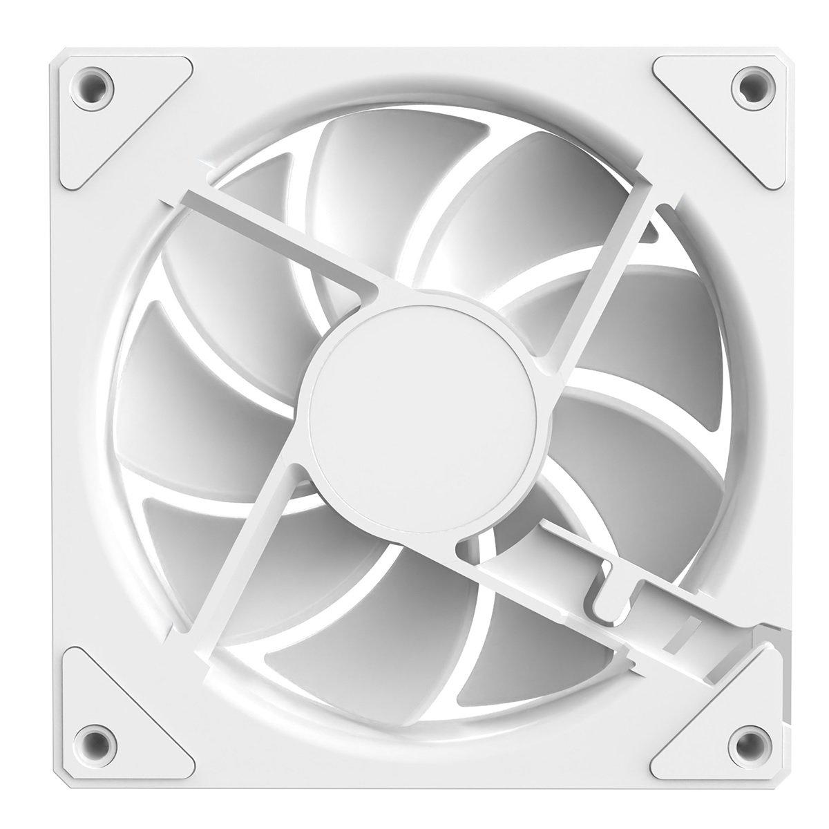 CiT Eclipse 120mm Two-Sided Infinity ARGB White 4pin PWM PC Cooling Fan ...