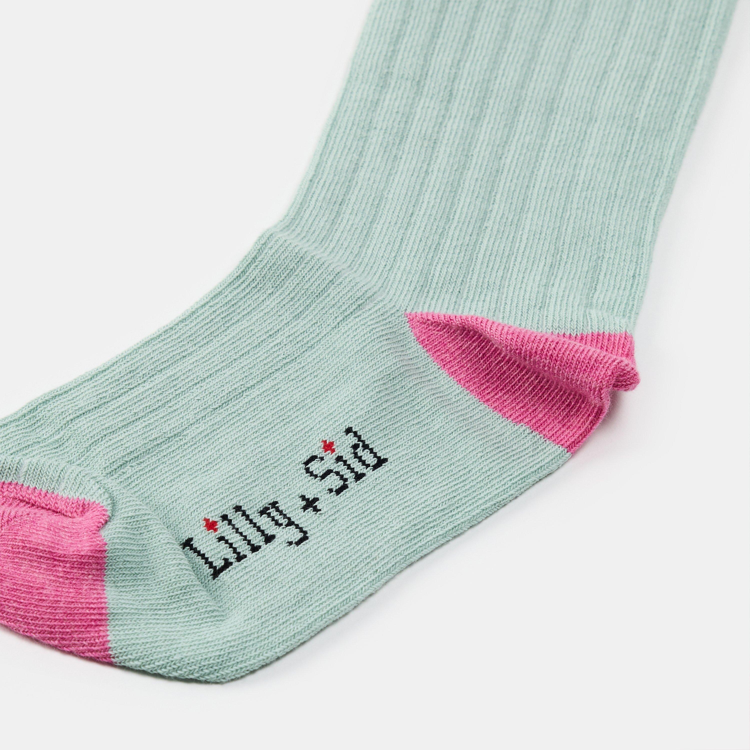 Lilly and Sid | Kids' Sage Rib Opaque Tights | Tights - Opaque | Sports ...