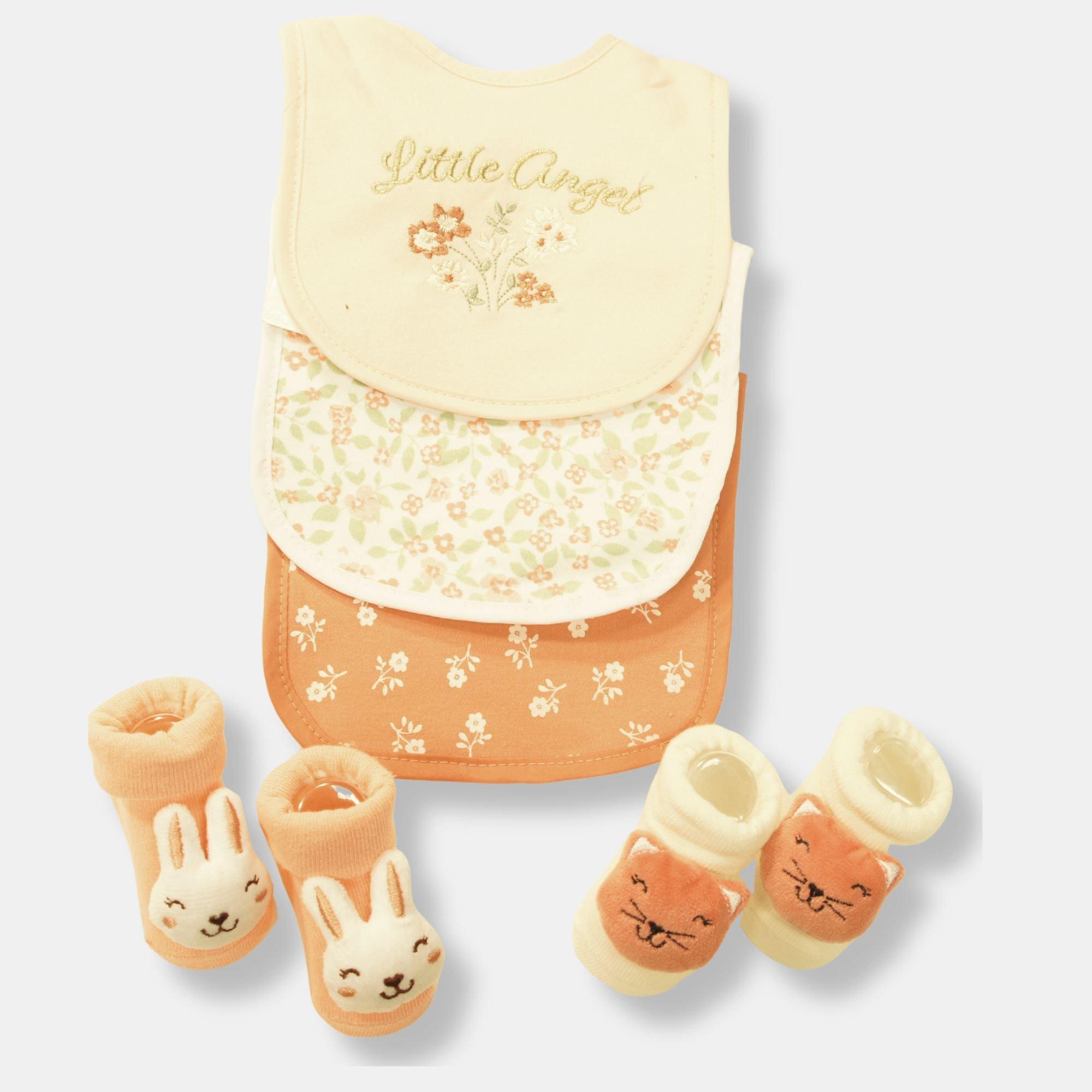 Nursery Time Bib Boot Set Baby Bibs | FRASERS