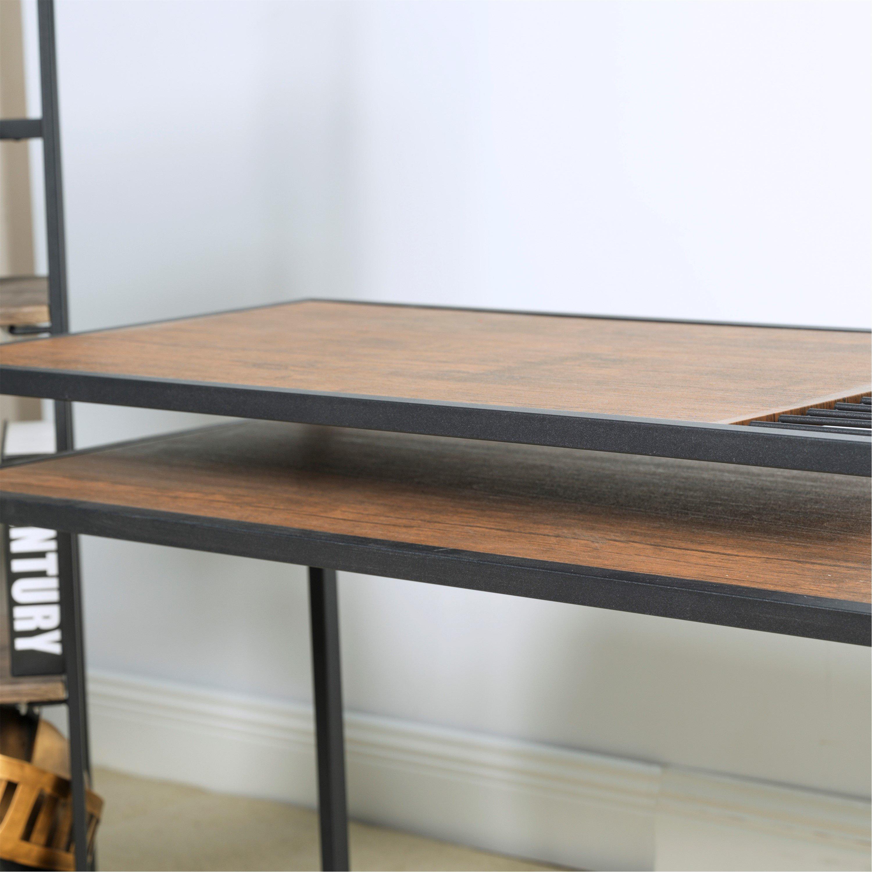 FurnitureR | Line Alfi 110cm Desk with One Shelf | Desks | FRASERS