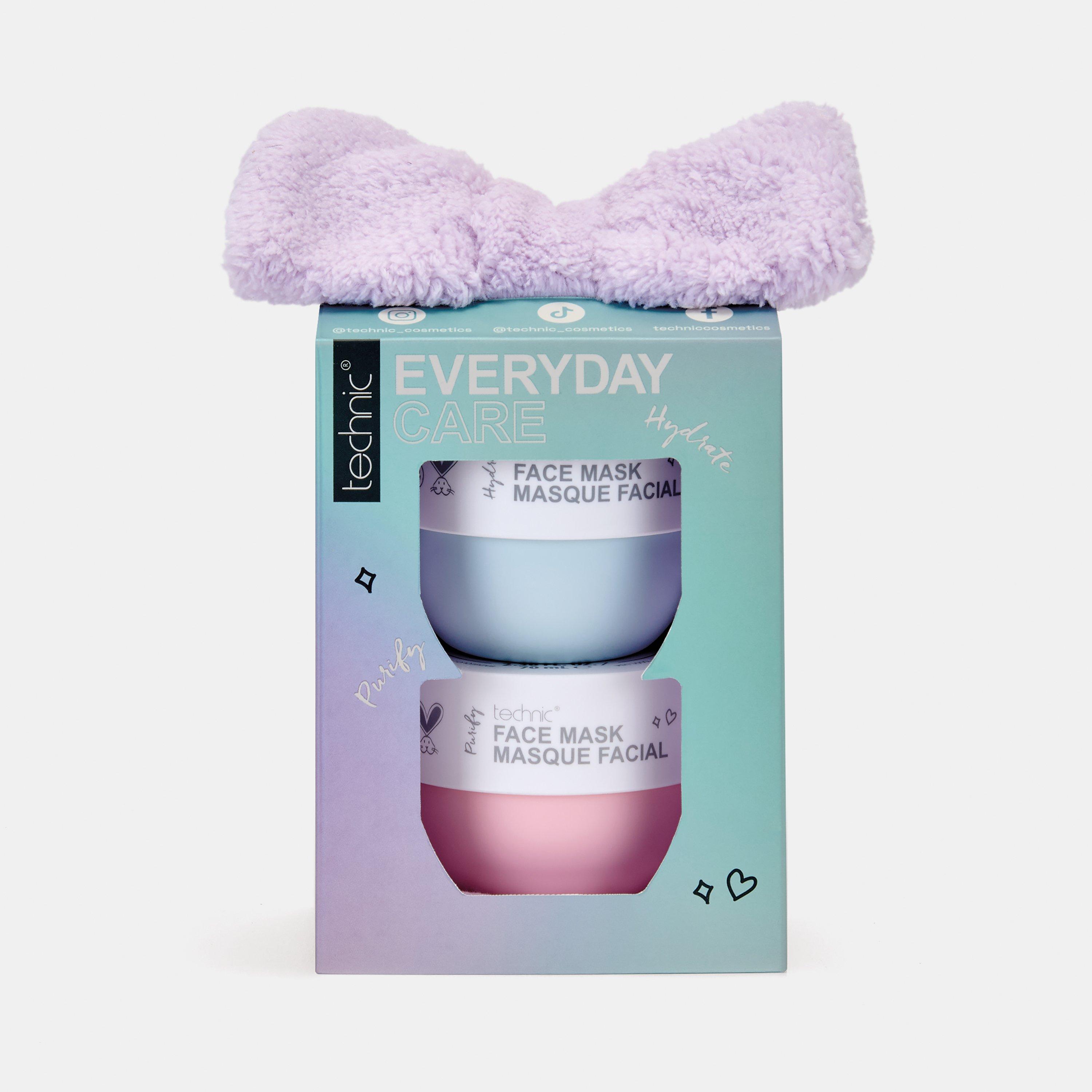 Technic | Hyaluronic Acid and Pink Clay Face Masks and Headband ...