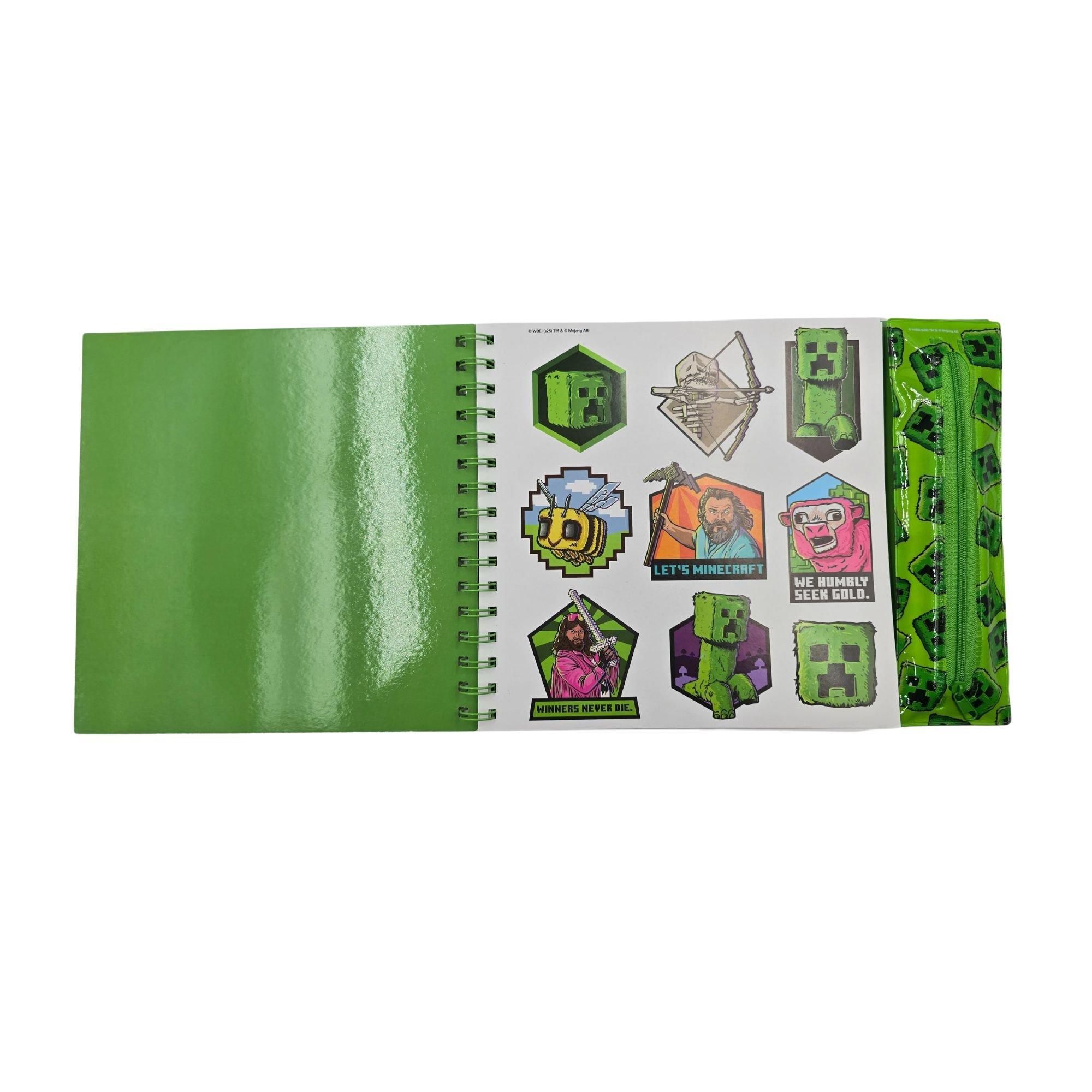 Minecraft | Minecraft Notebook and Colouring Activity Set | Stationary ...