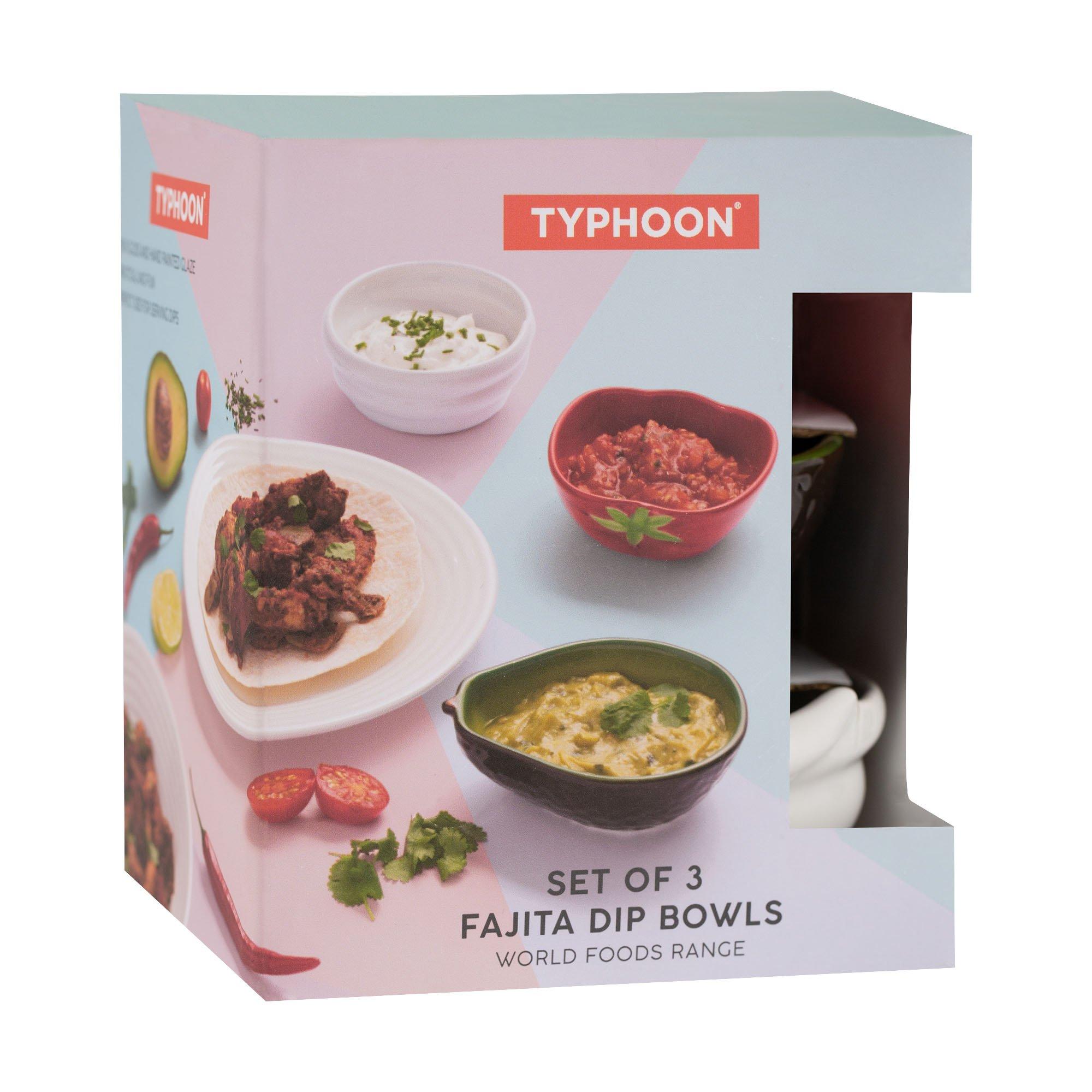Typhoon World Foods set of 3 fajita dip bowls | FRASERS