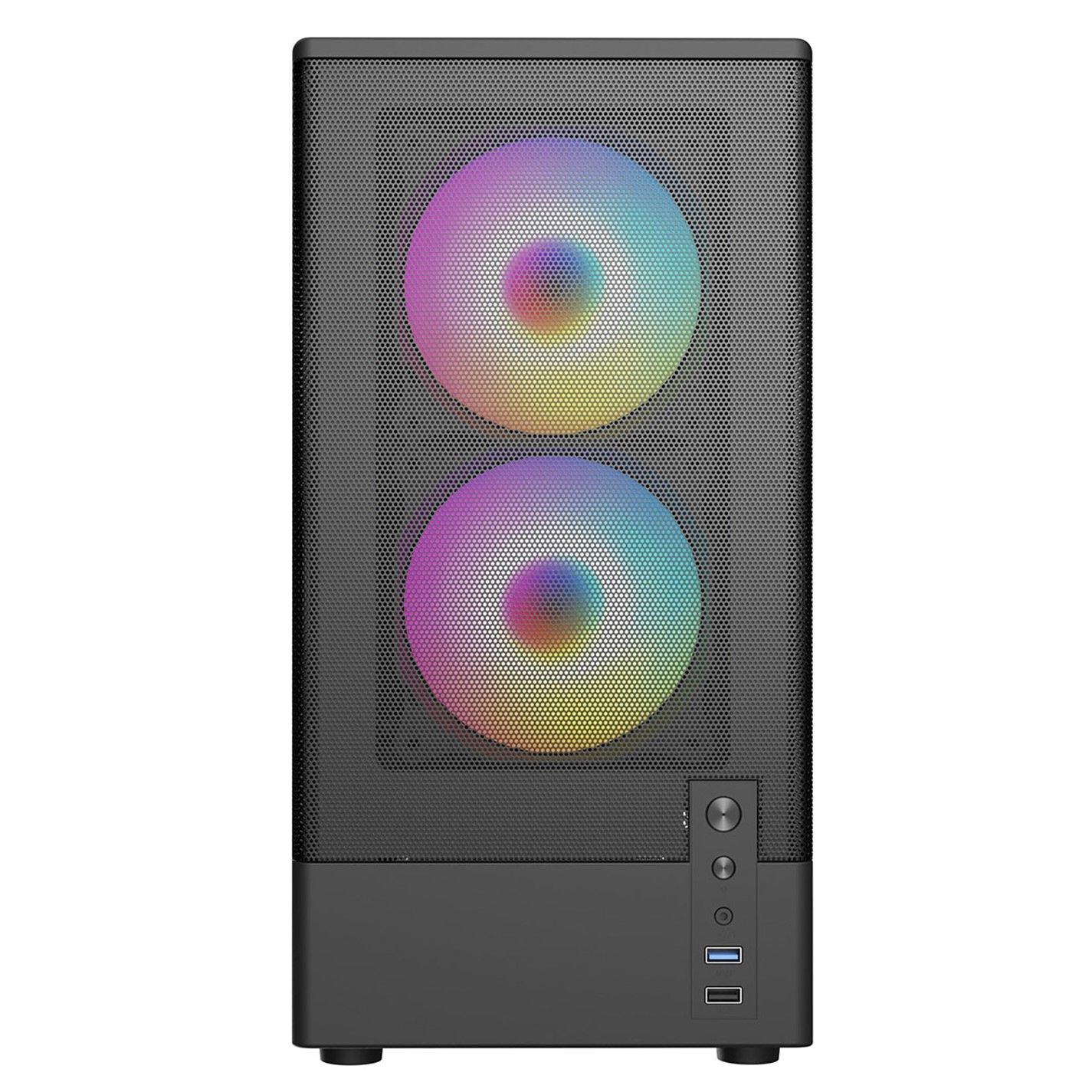 CiT | CIT F3 Black Micro-ATX Mesh PC Gaming Case | Computer Cases | FRASERS