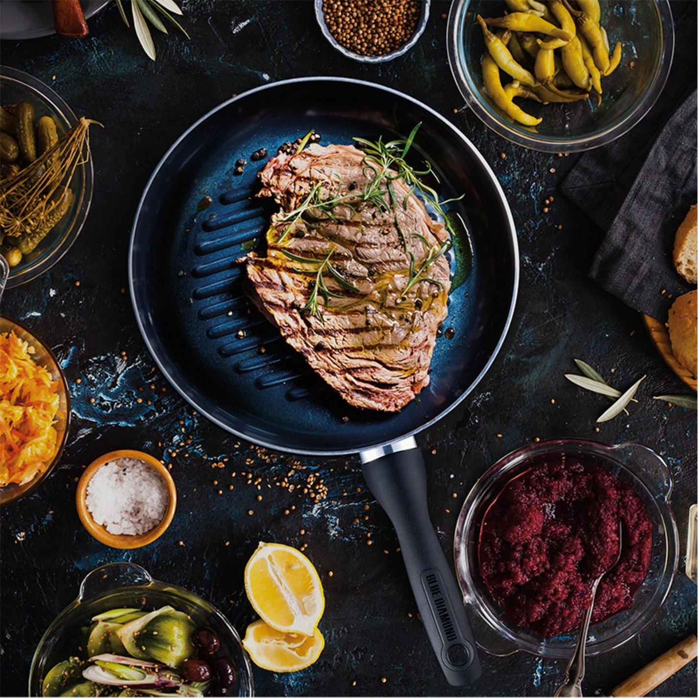 Blue Diamond Grill Pan 28cm | FRASERS