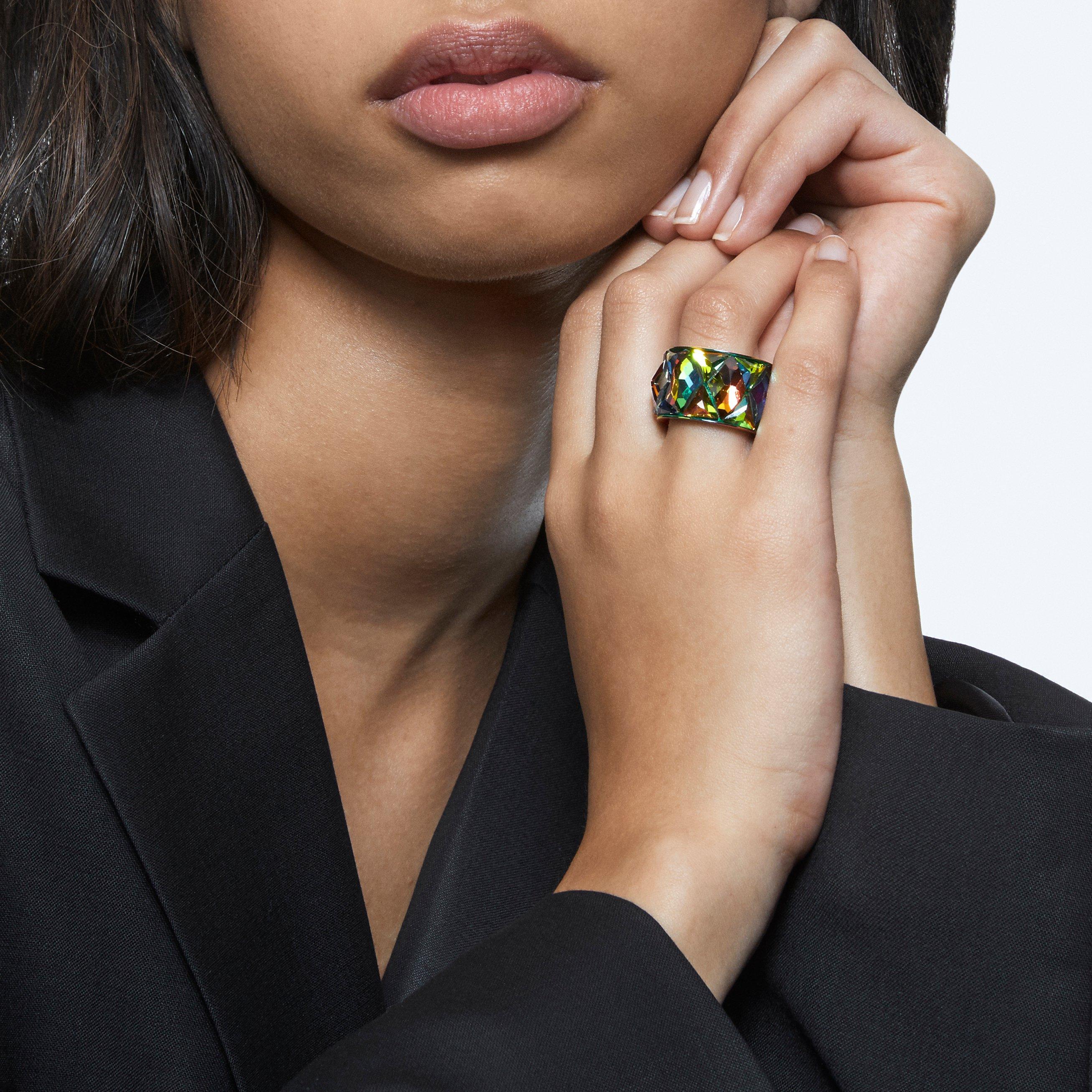 Swarovski Curiosa cocktail ring Multicolored Band Rings Cruise Fashion