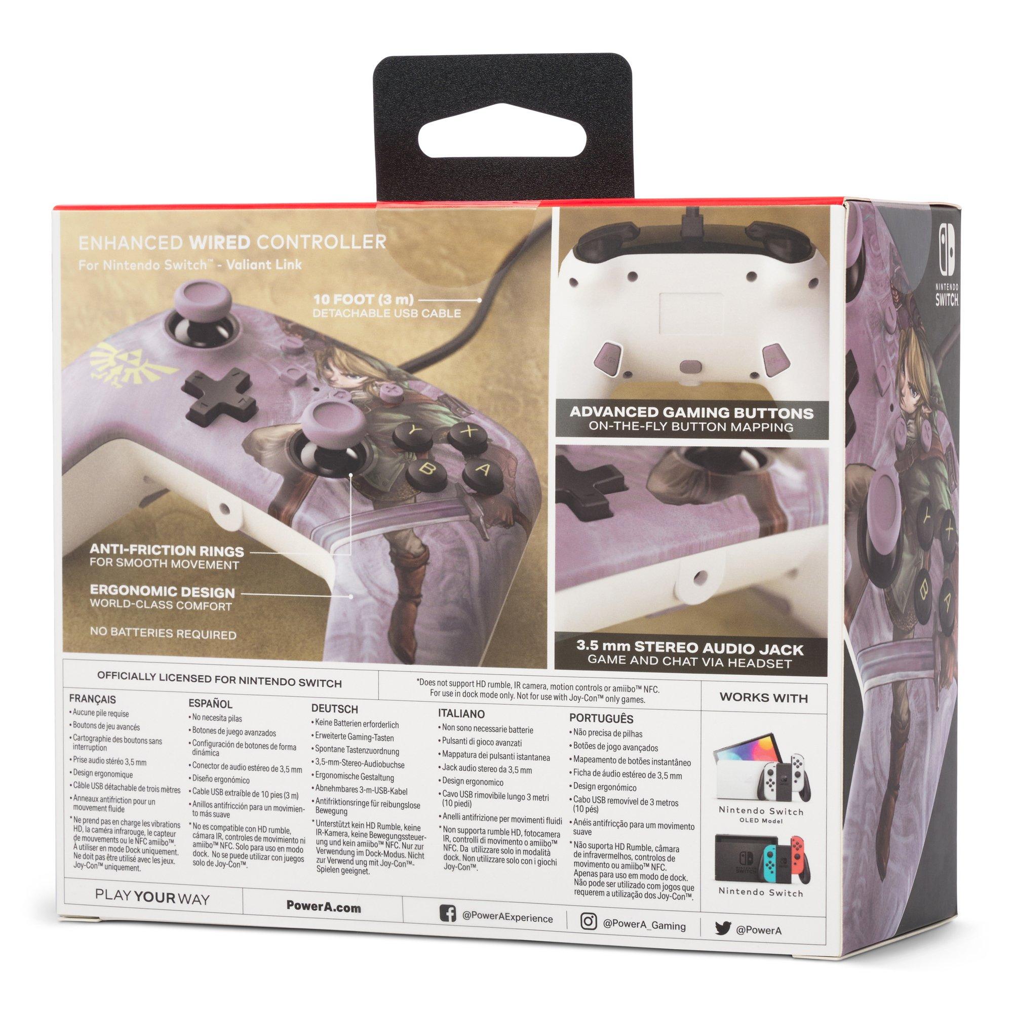 PowerA | Enhanced Wired Controller for Nintendo Switch - Valiant Link ...