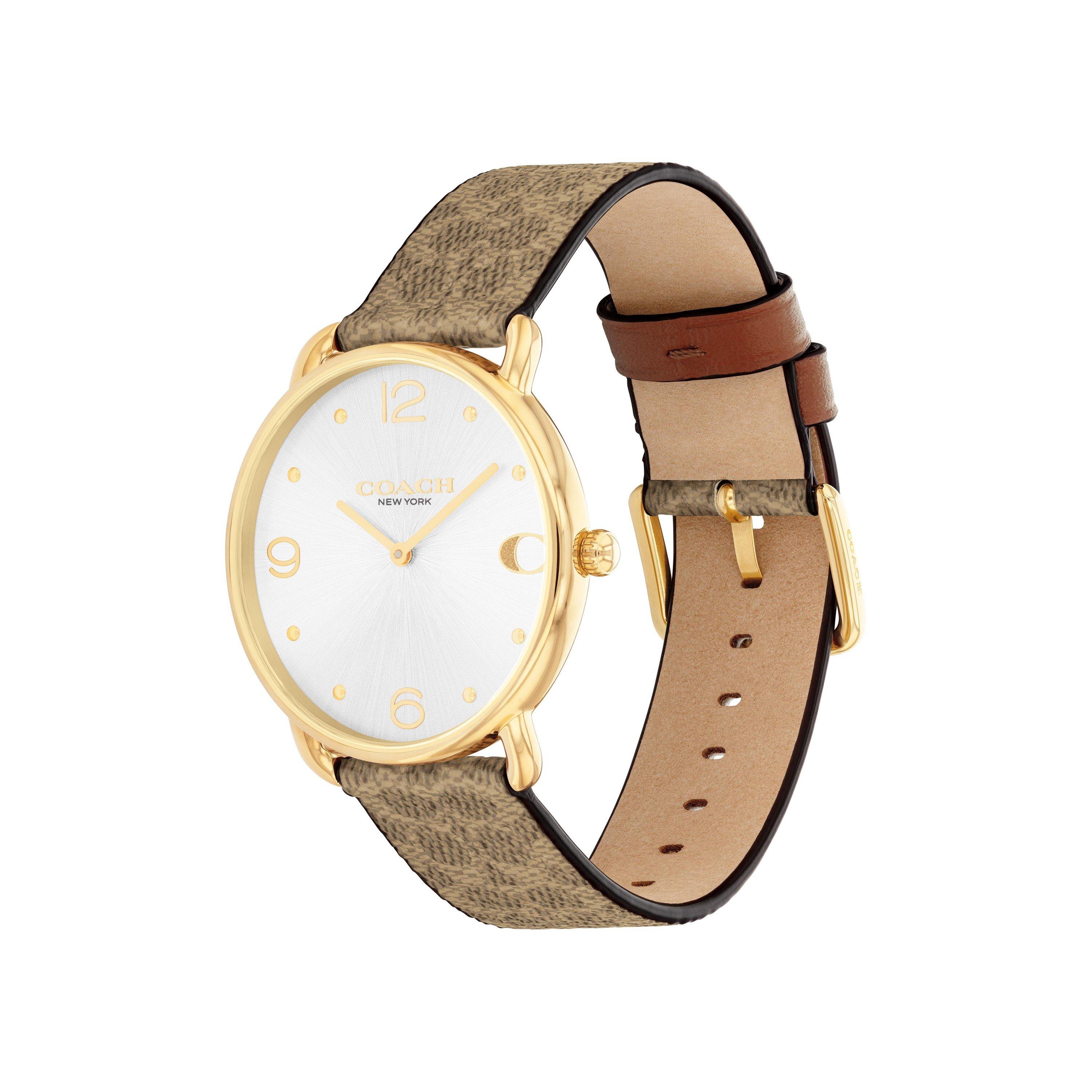 Coach Jewellery | Coach Ladies Elliot Signature Watch | Analogue Quartz ...