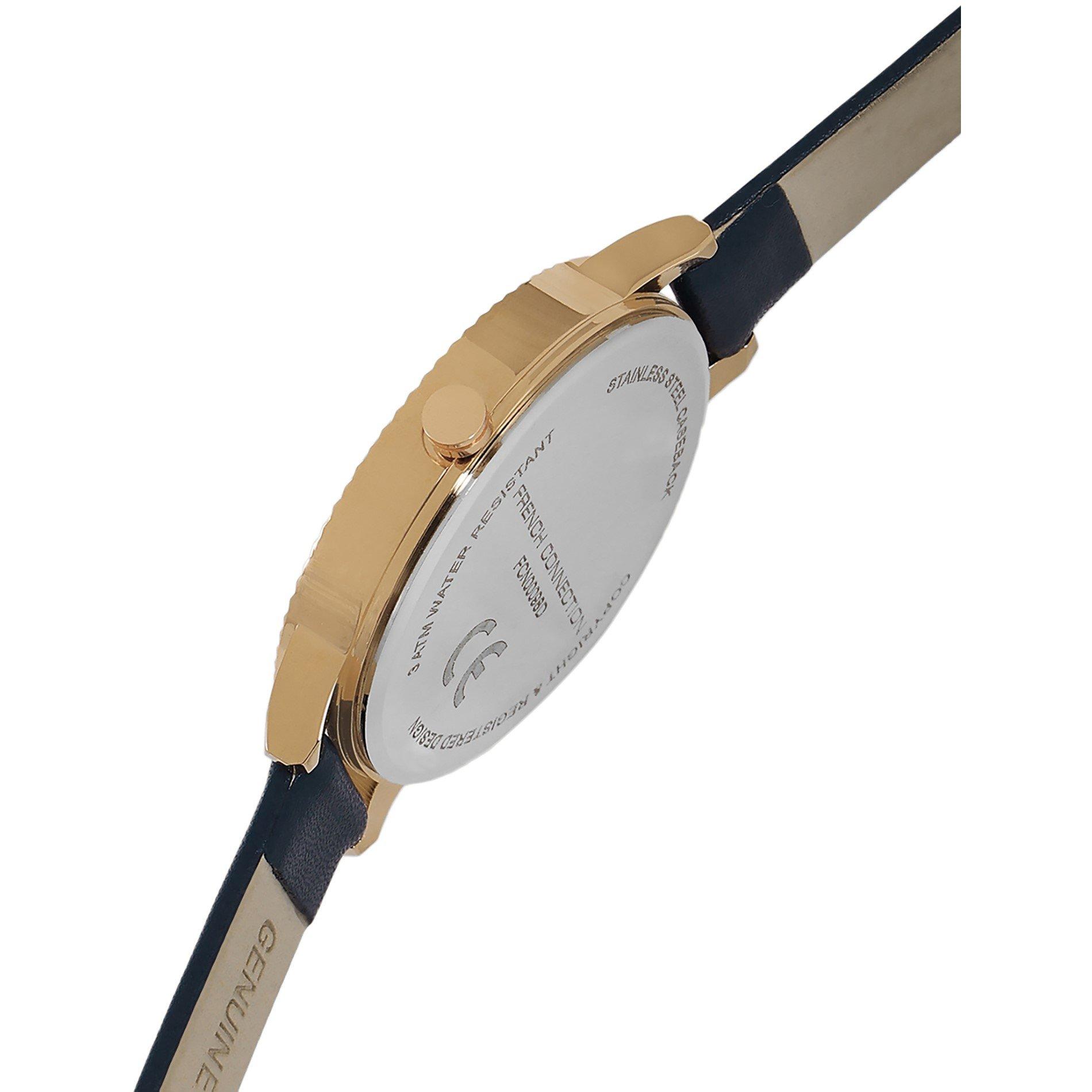 French Connection | White MOP Dial with Royal Blue Eyes Luxury Watch ...