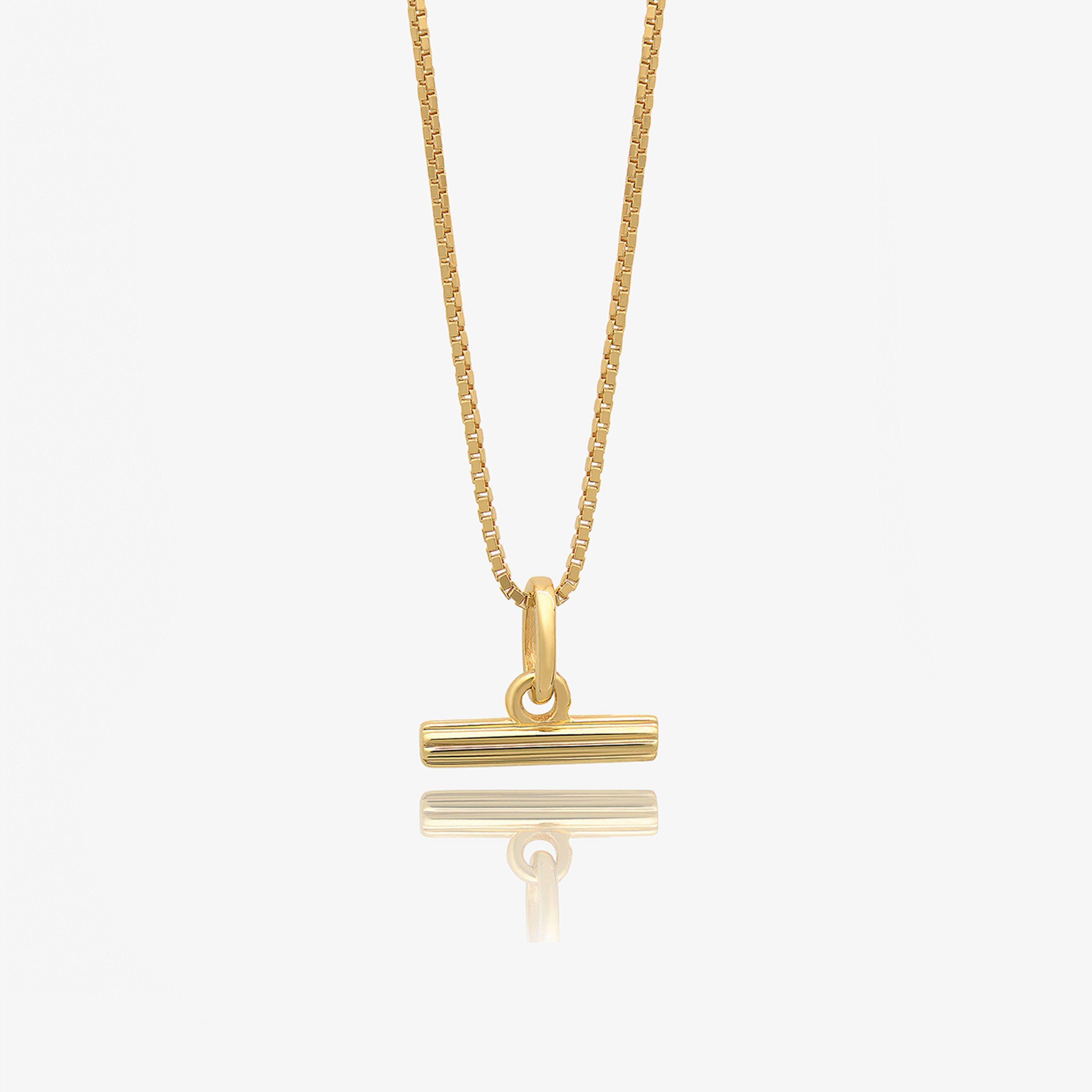 Rachel Jackson London Womens Mini TBar NL Pendant Necklace | FRASERS