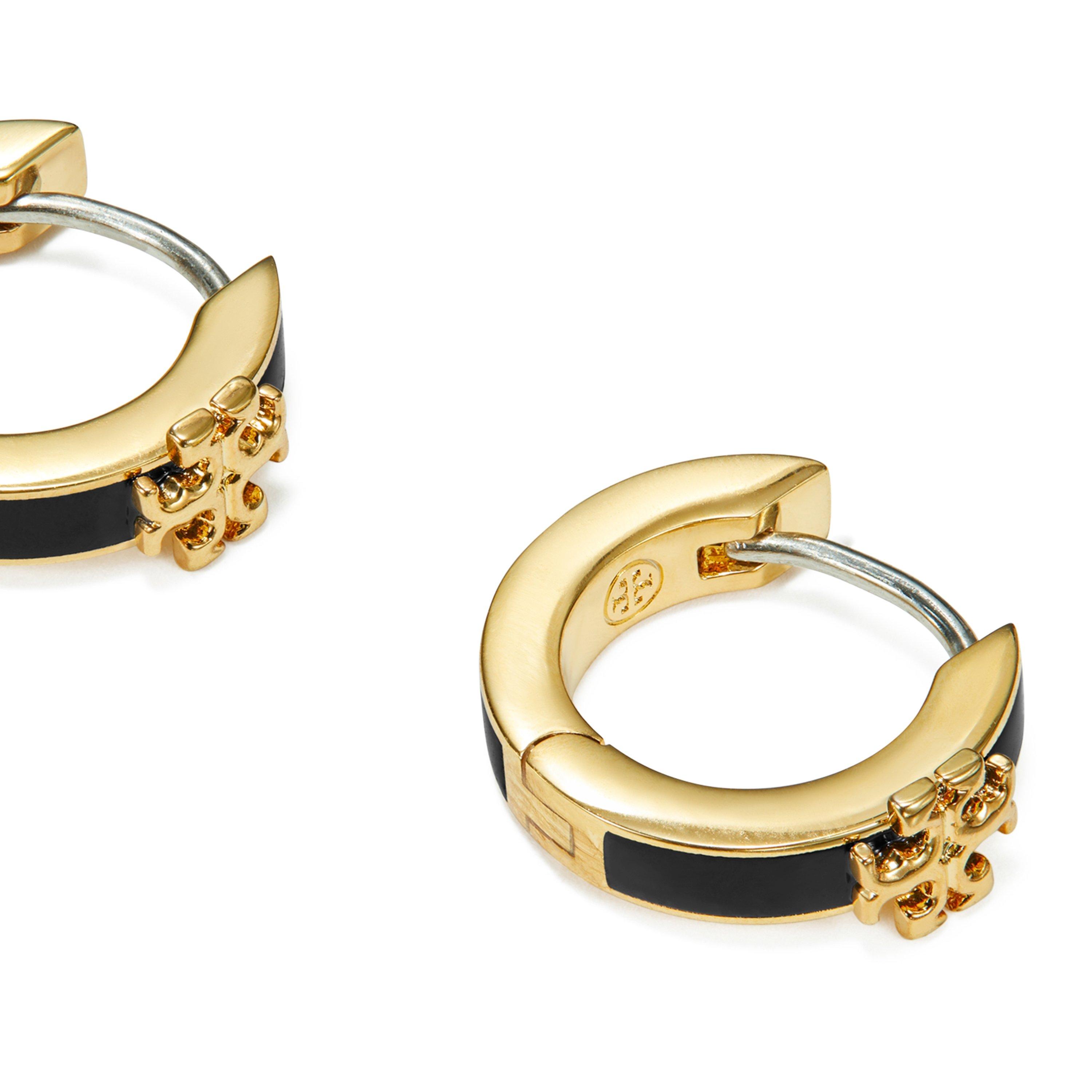 Tory Burch Jewellery | Women's Kira Enamel Huggie Hoop Earrings | Hoop ...