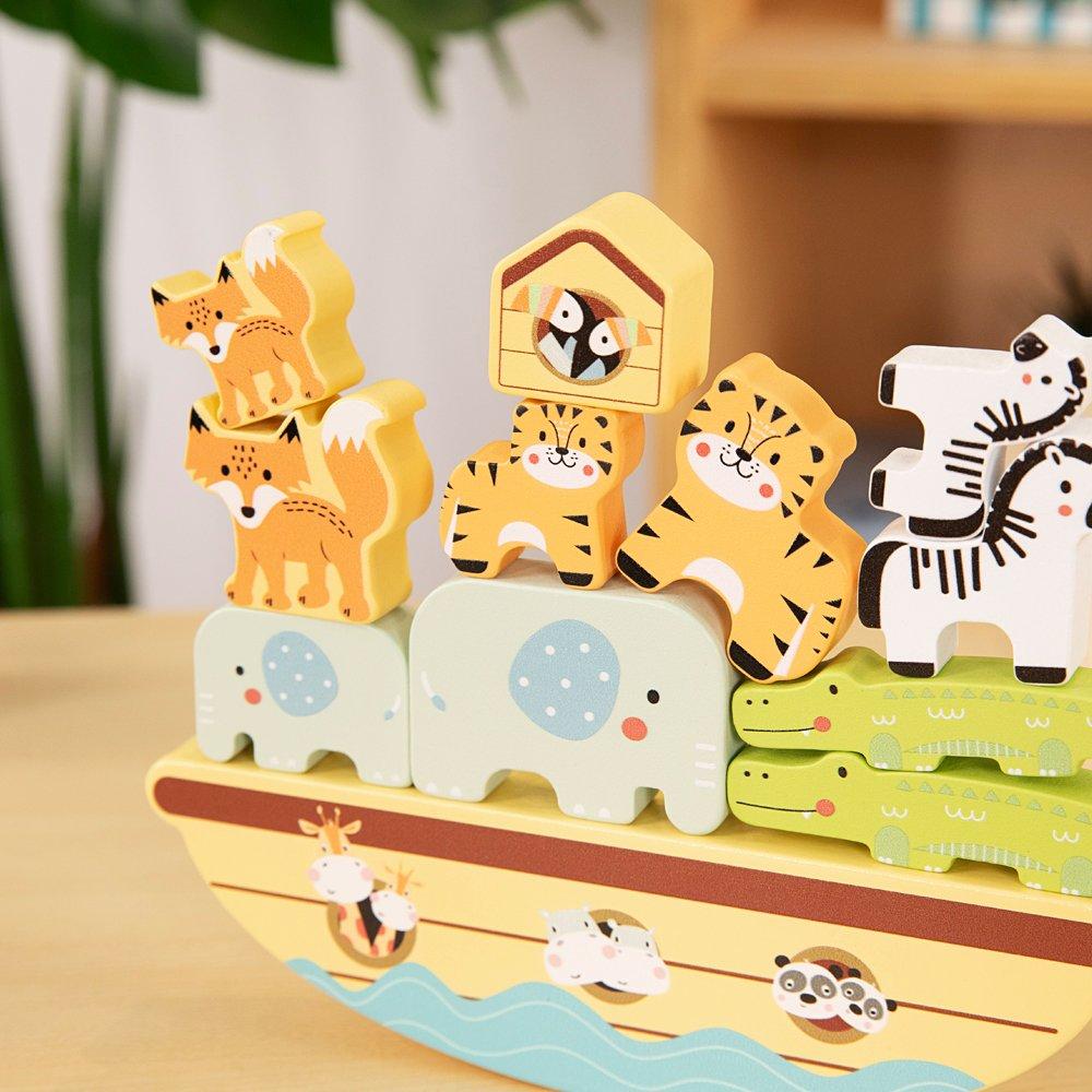 Tooky Toy | Wooden Animal Stacking Game | Educational Toys | Sports Direct