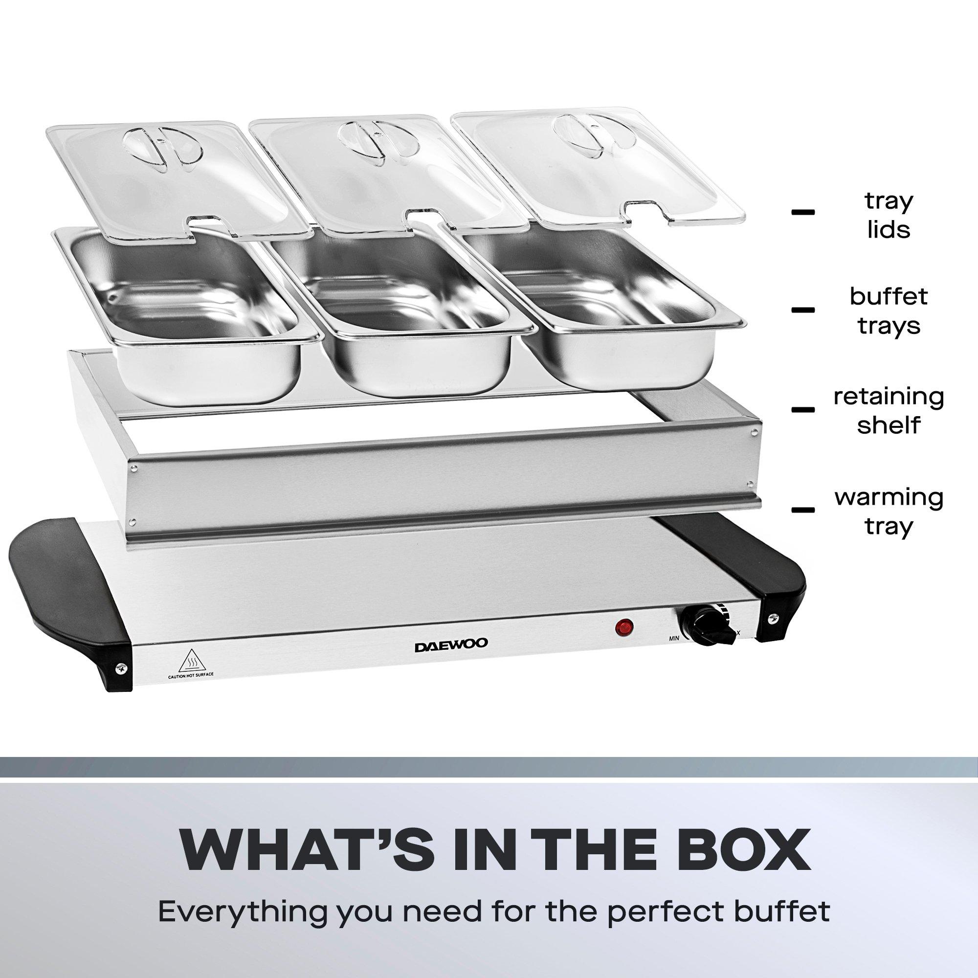 Daewoo EGL 4 Pot Large Buffet Server and Hot Plate | FRASERS